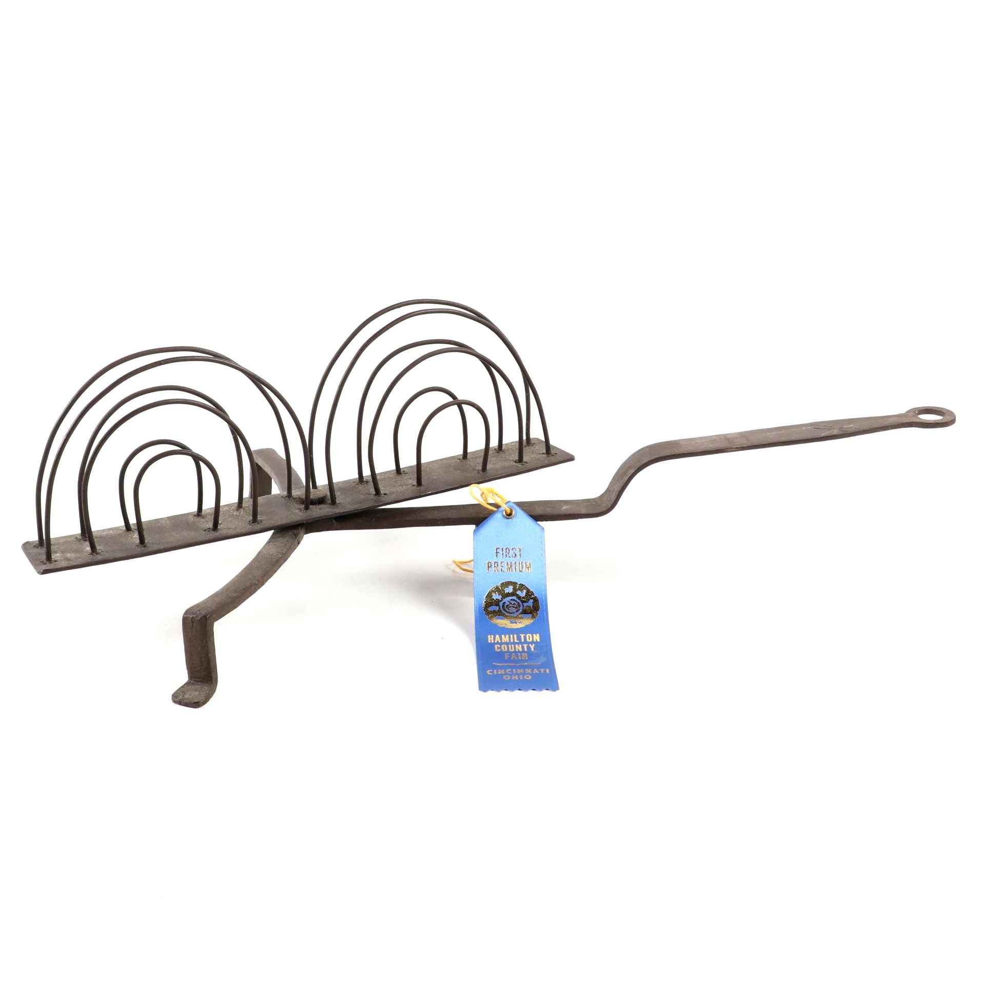 Primitive Wrought Iron Rotating Toaster, 19th Century | EBTH