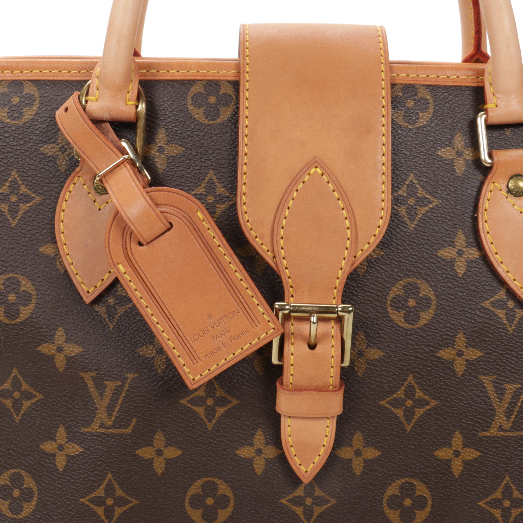Louis Vuitton Rivoli Briefcase in Monogram Canvas and Vachetta Leather ...