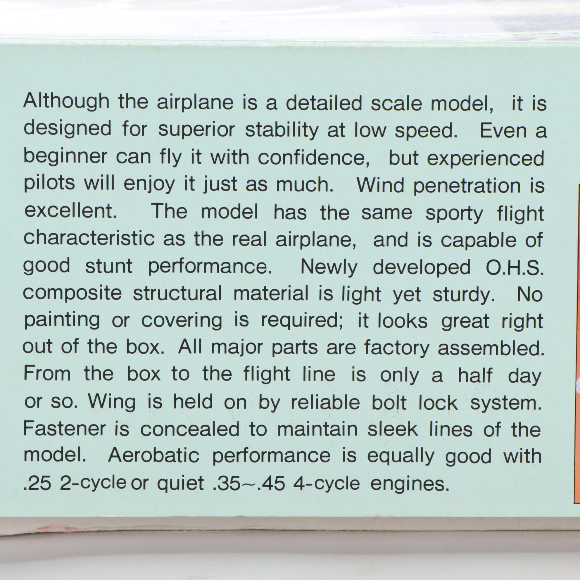 Kyosho Cessna Skyhawk 172 Radio Controlled Model Airplane Building Kit ...
