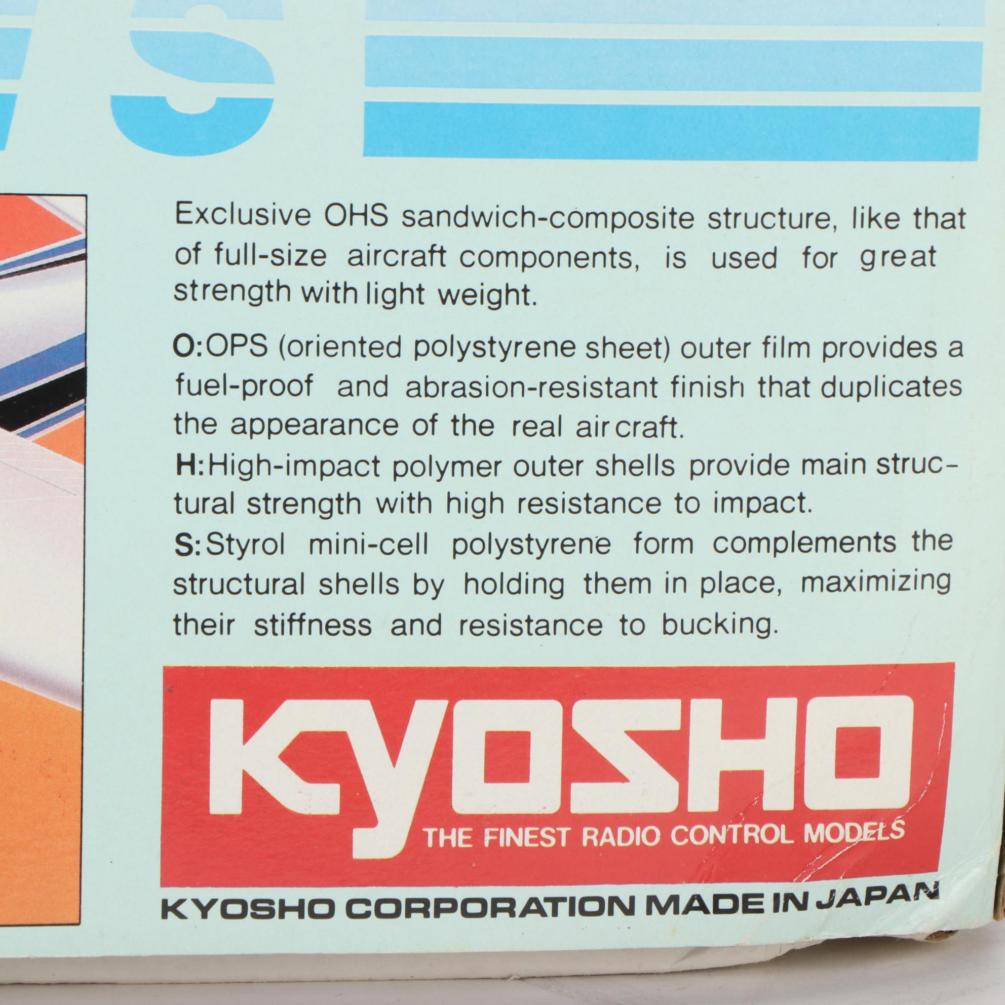 Kyosho Cessna Skyhawk 172 Radio Controlled Model Airplane Building Kit ...