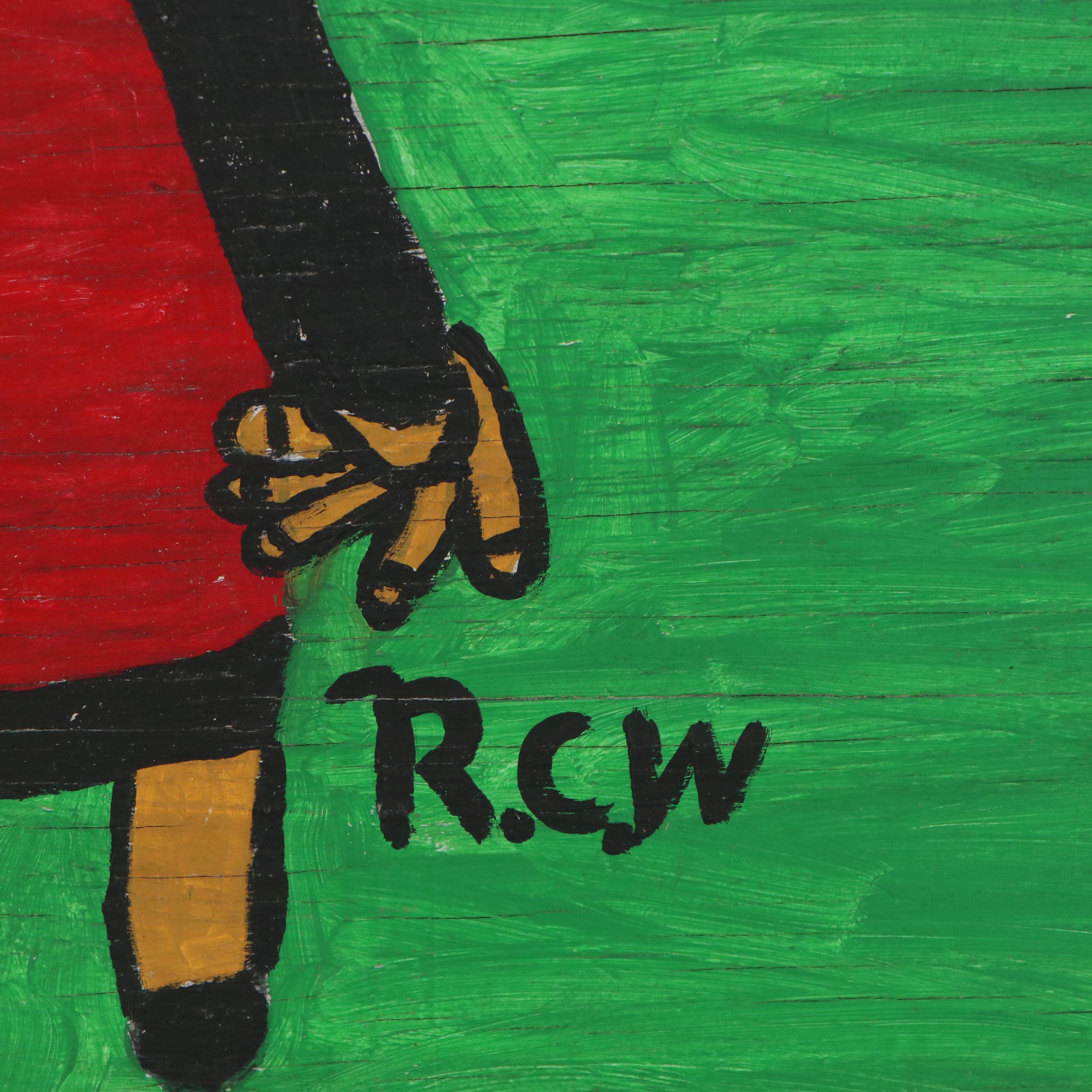 Ruby C. Williams Folk Art Acrylic Painting "Mama," 1998 | EBTH