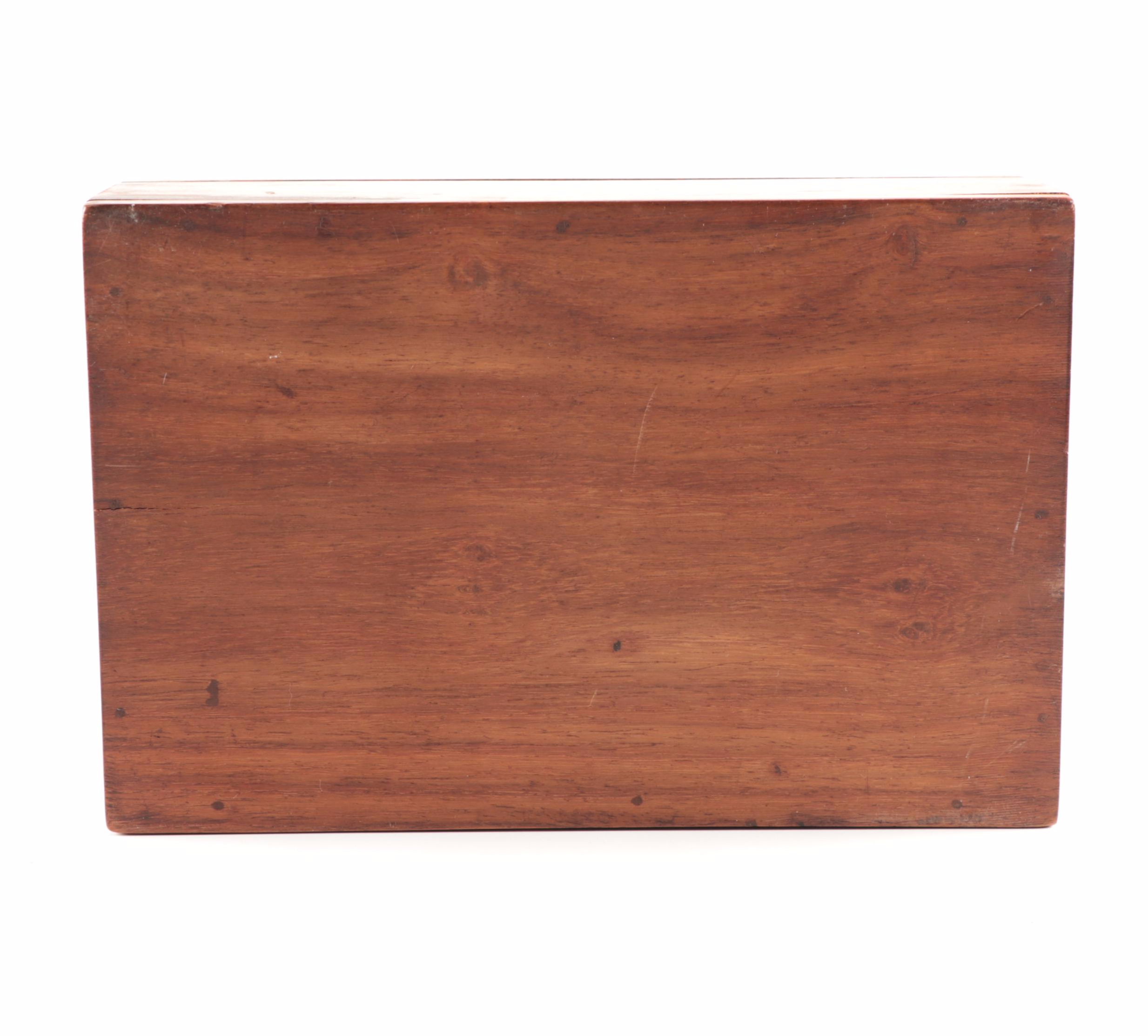 Anglo-Indian Sheesham Nesting Boxes with Brass Inlays | EBTH