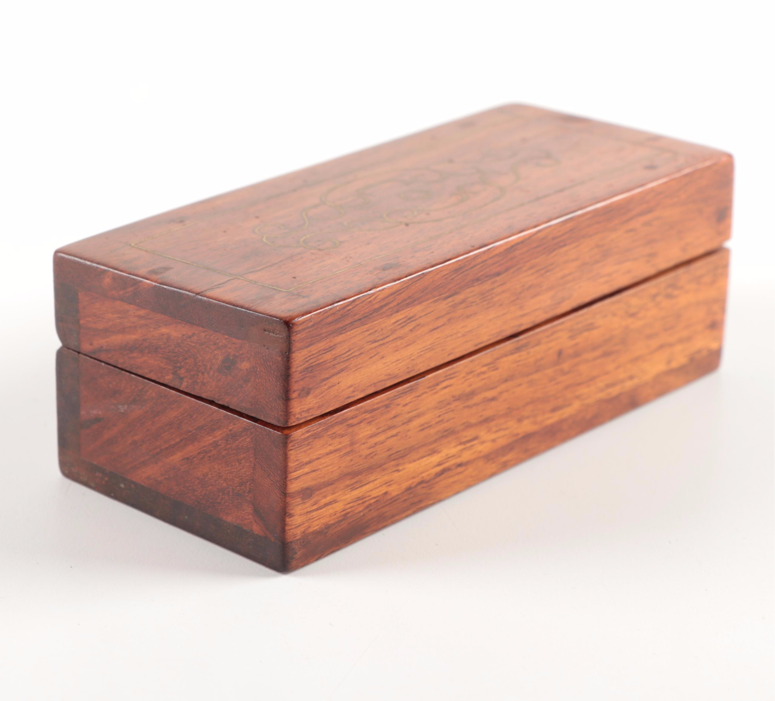 Anglo-Indian Sheesham Nesting Boxes with Brass Inlays | EBTH