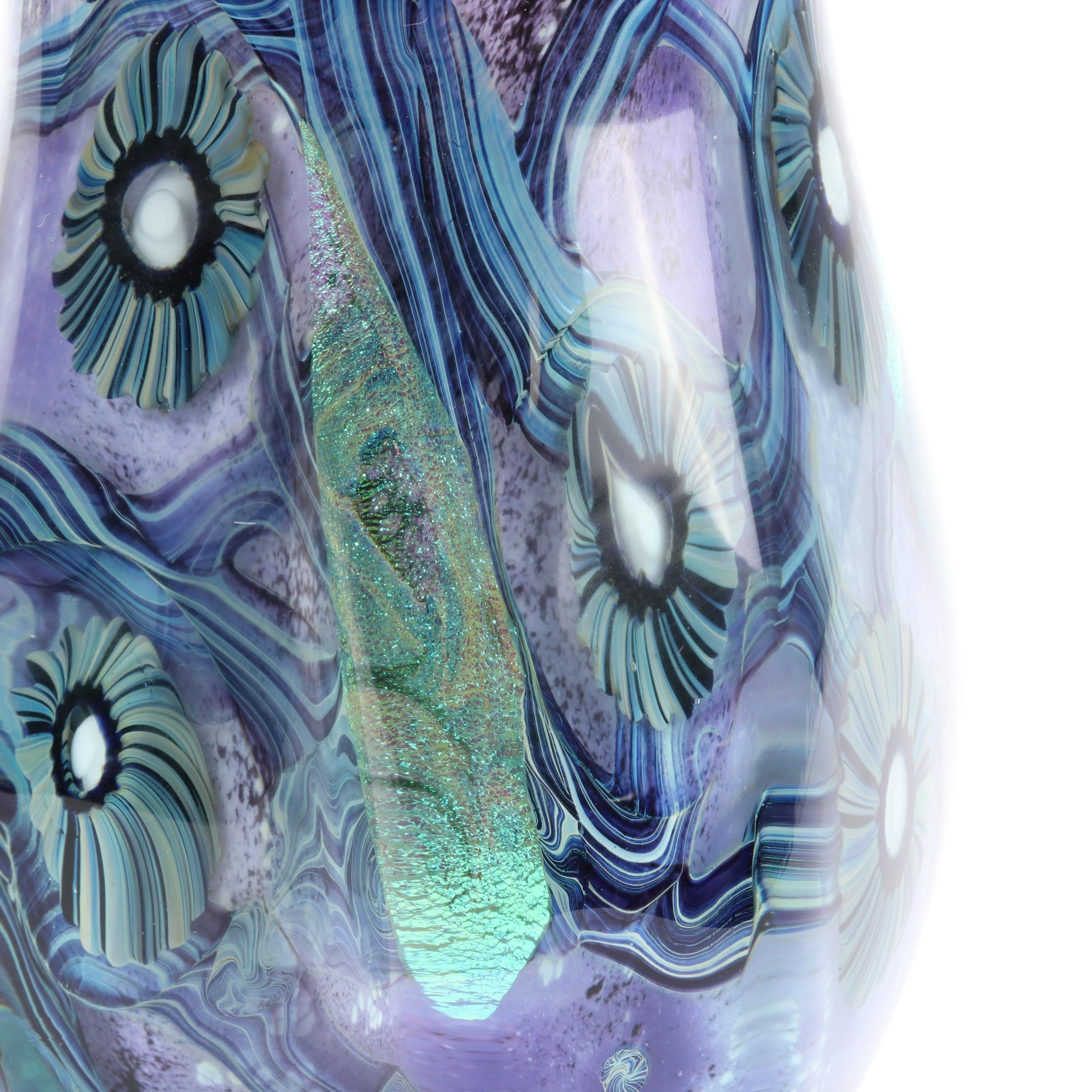 Robert Eickholt Handblown Art Glass Vase, 2013 | EBTH