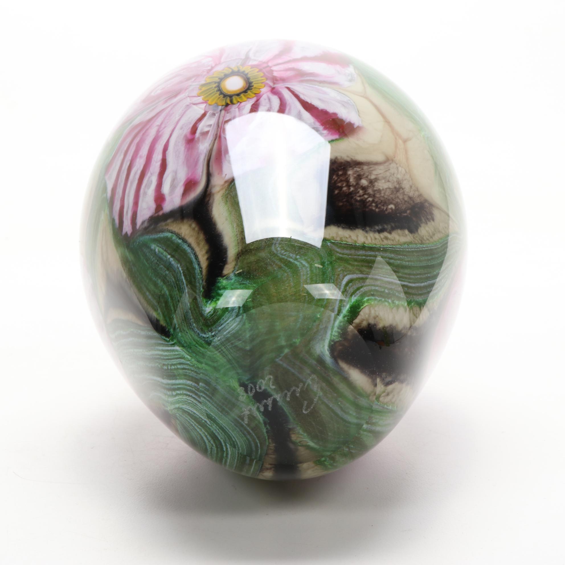 Robert Eickholt Handblown Art Glass Vase, 2008 | EBTH