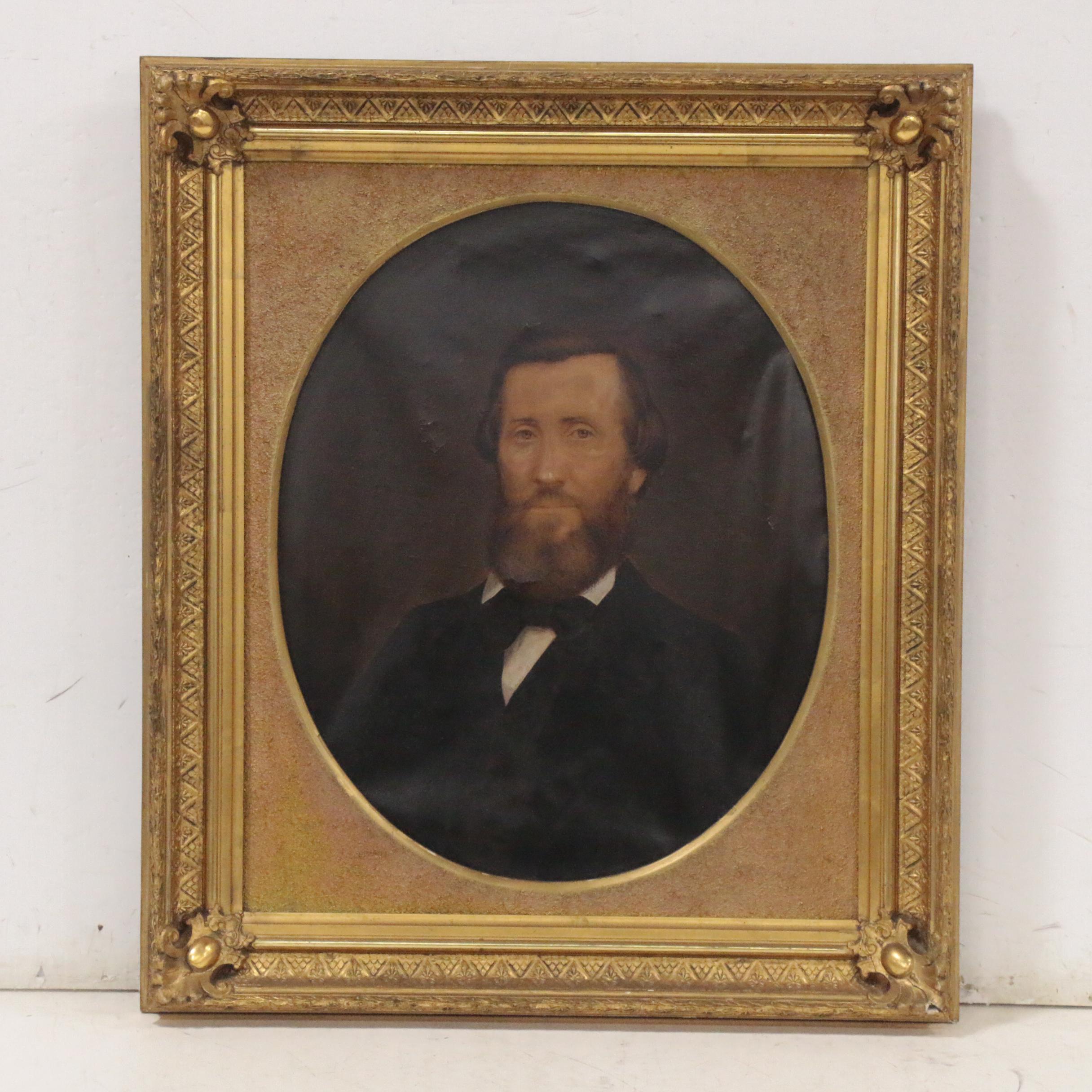 Marcus Mote Oil Portraits of Lady and Gentleman, 1862 | EBTH