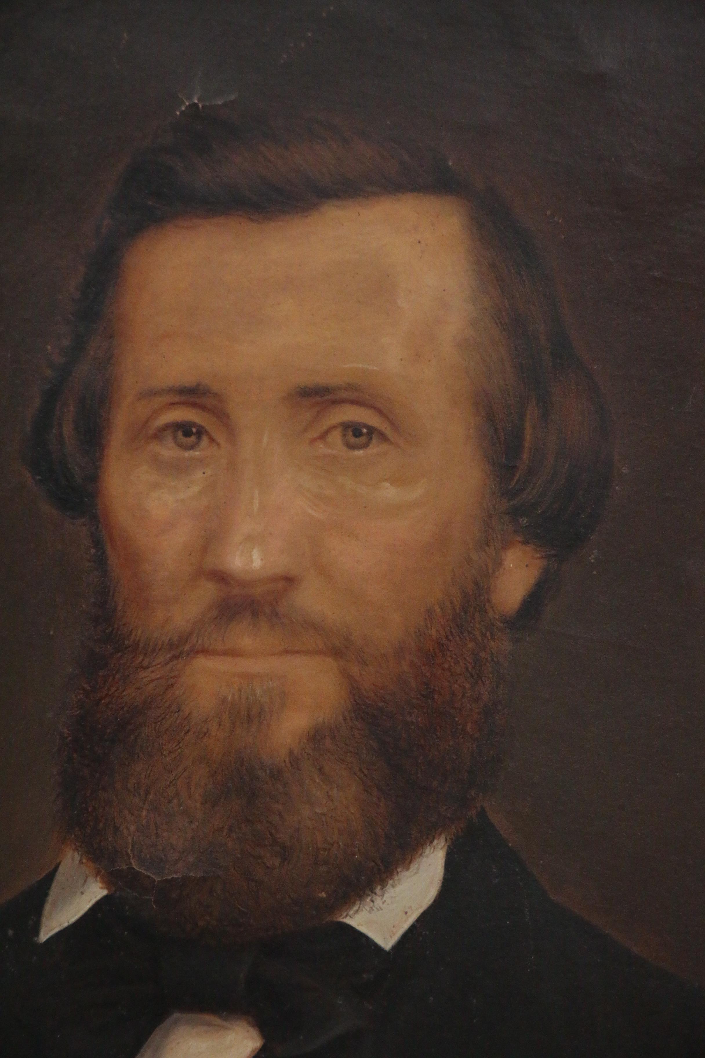 Marcus Mote Oil Portraits of Lady and Gentleman, 1862 | EBTH