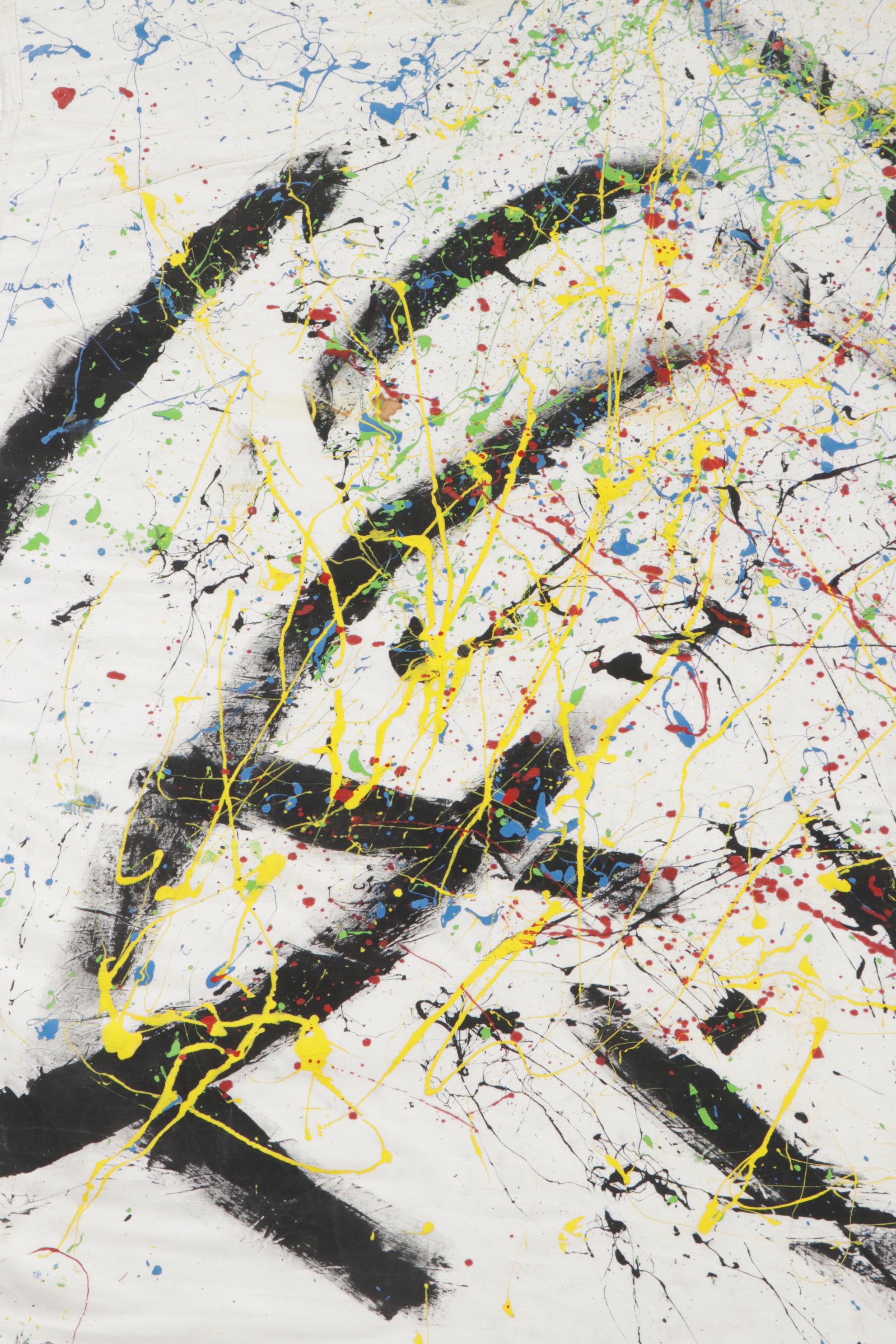 Drip Action Style Painting, circa 1999 | EBTH