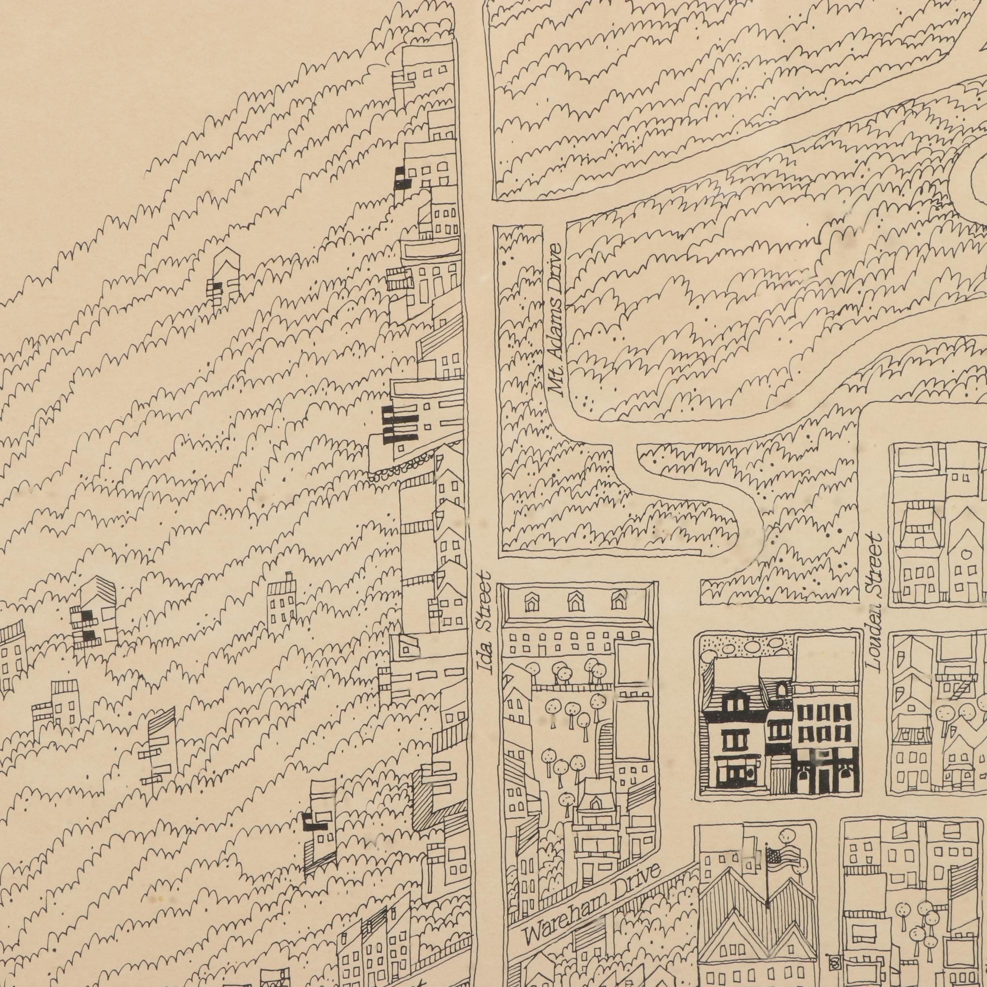 Robert Krusling Lithographic Map of Mt. Adams, 1970 | EBTH