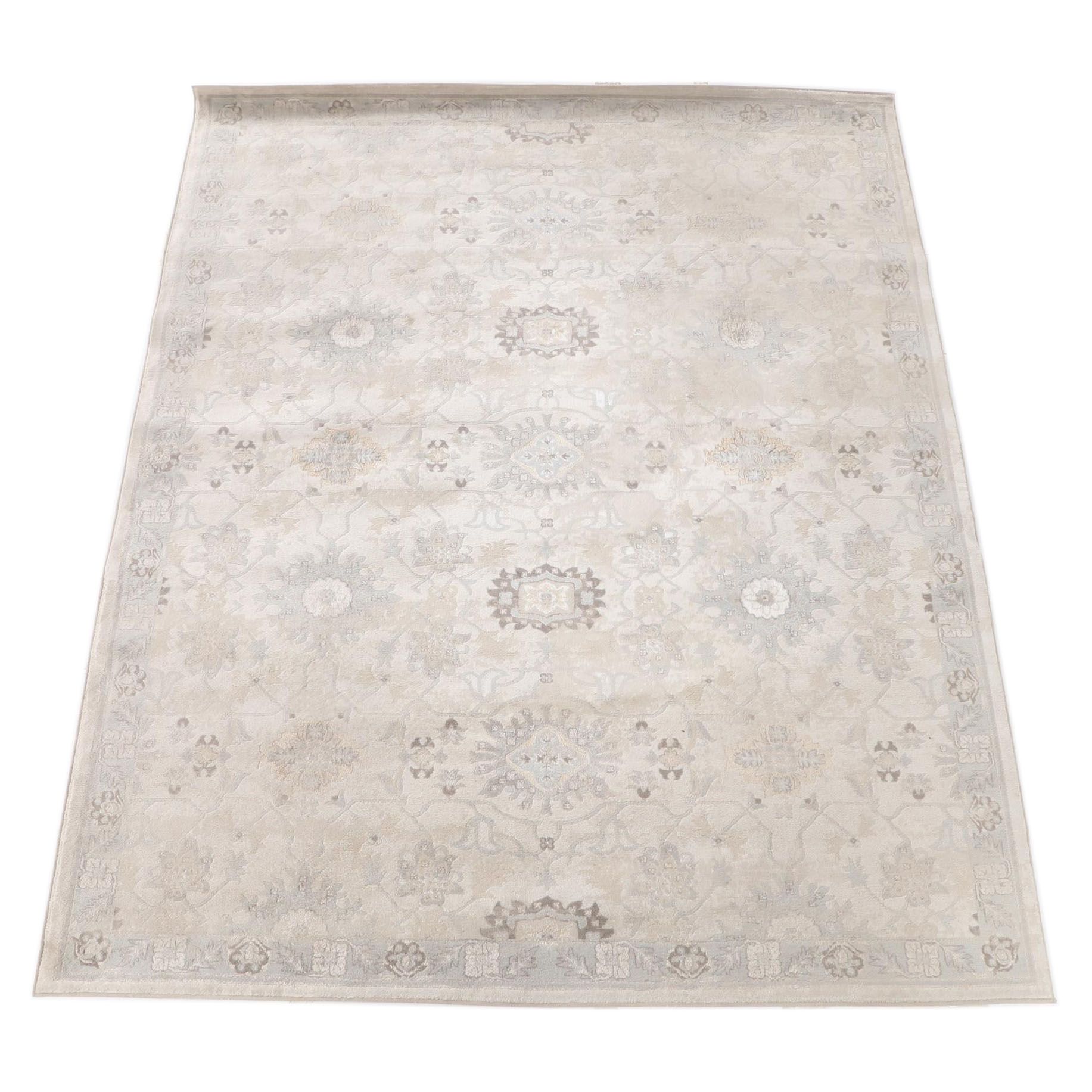 Stickley Green Floral Area Rug | EBTH