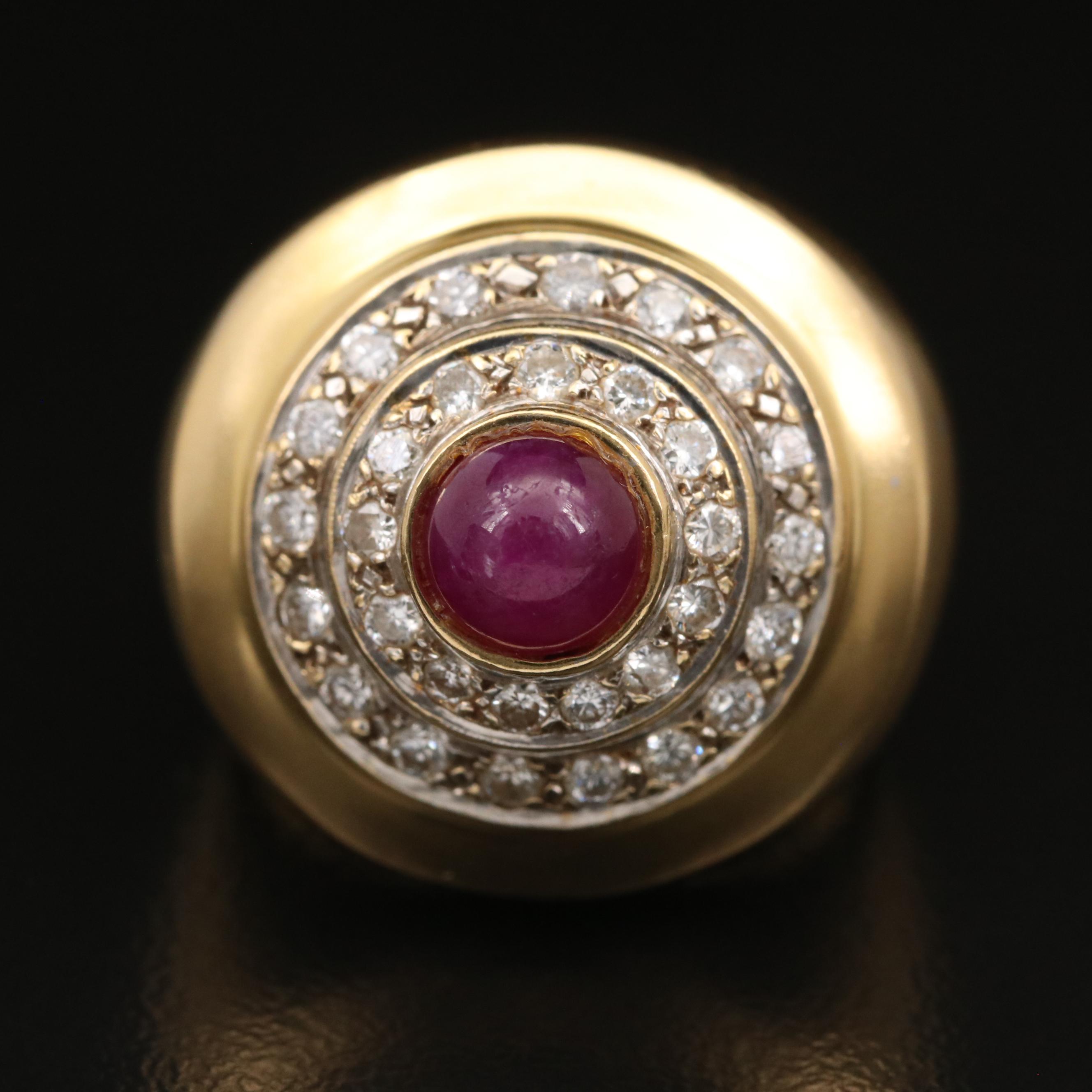 18K Yellow and White Gold 1.90 DWT Diamond Ring | EBTH