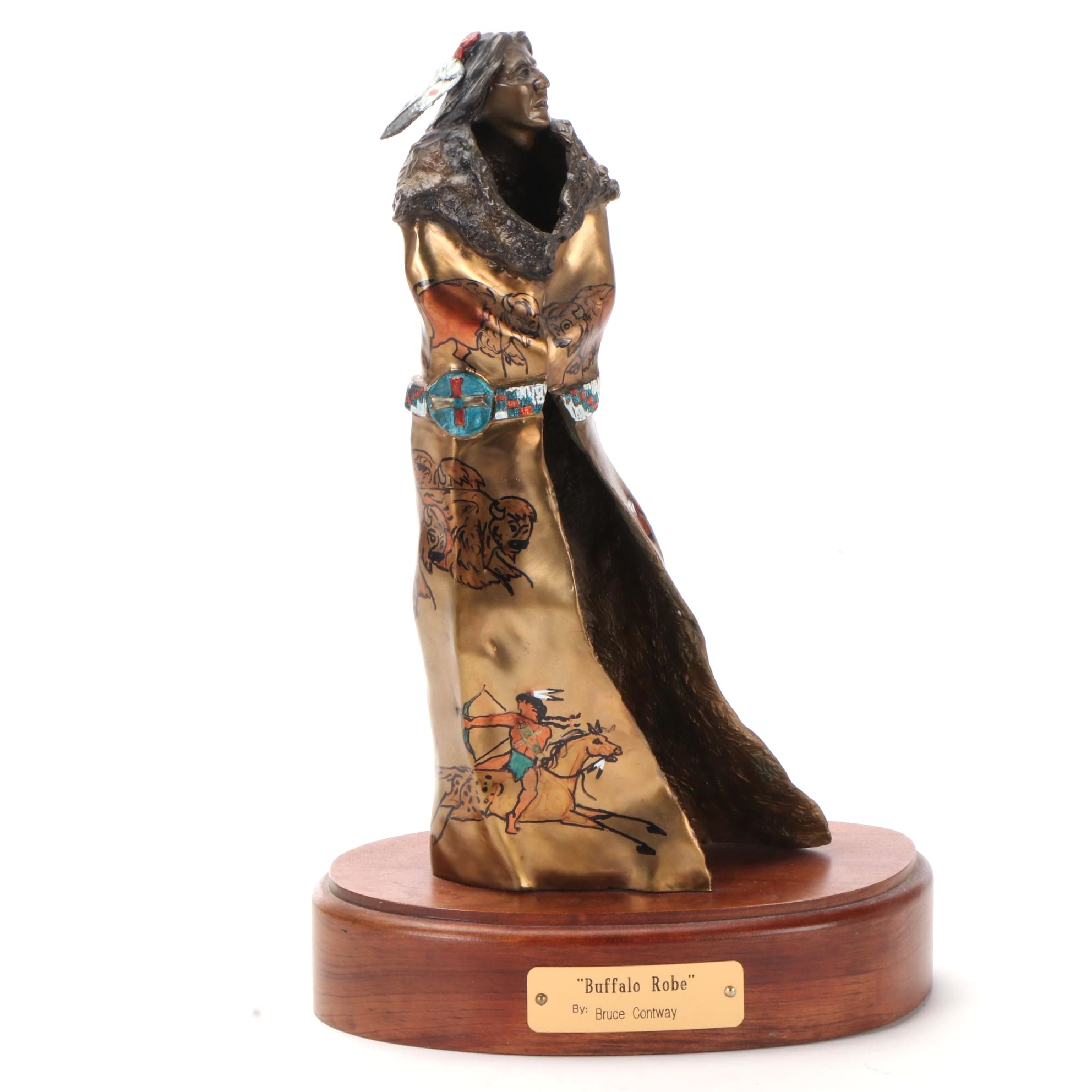 Bronze Reproduction Sculpture After Frederic Remington's "Off the Range ...