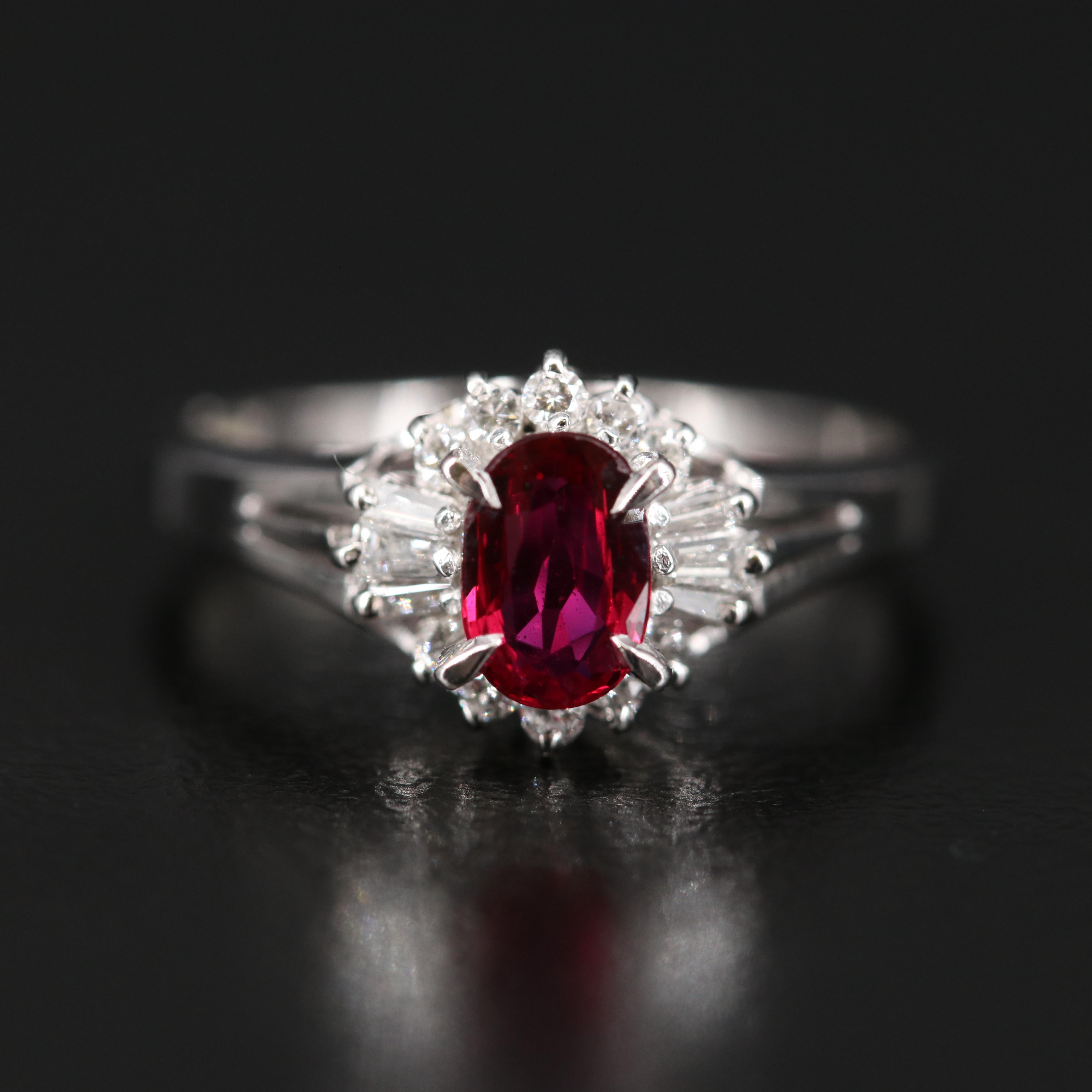 Pair of Sterling Silver, Emerald, and Ruby Rings | EBTH