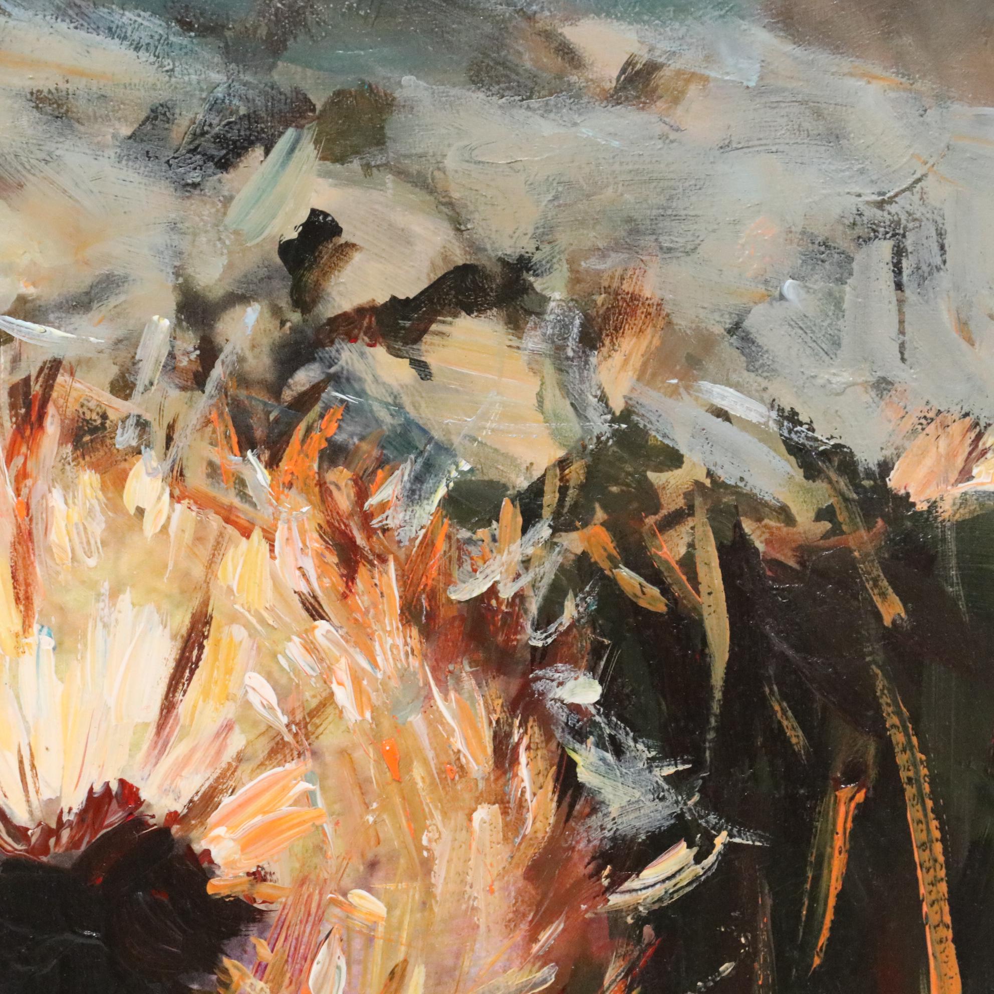 Adam Deda Landscape Oil Painting "Dandelions," 2002 | EBTH