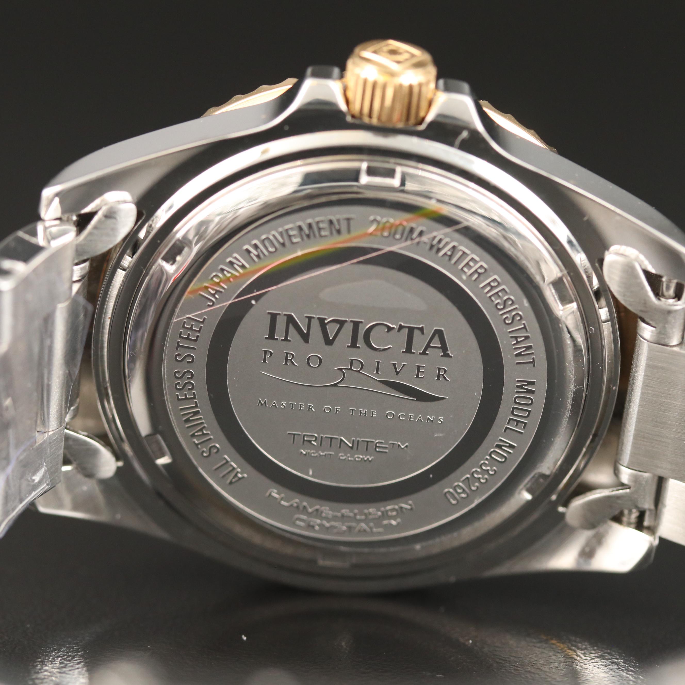Invicta "Pro Diver" Two-Tone Stainless Steel Quartz Wristwatch | EBTH