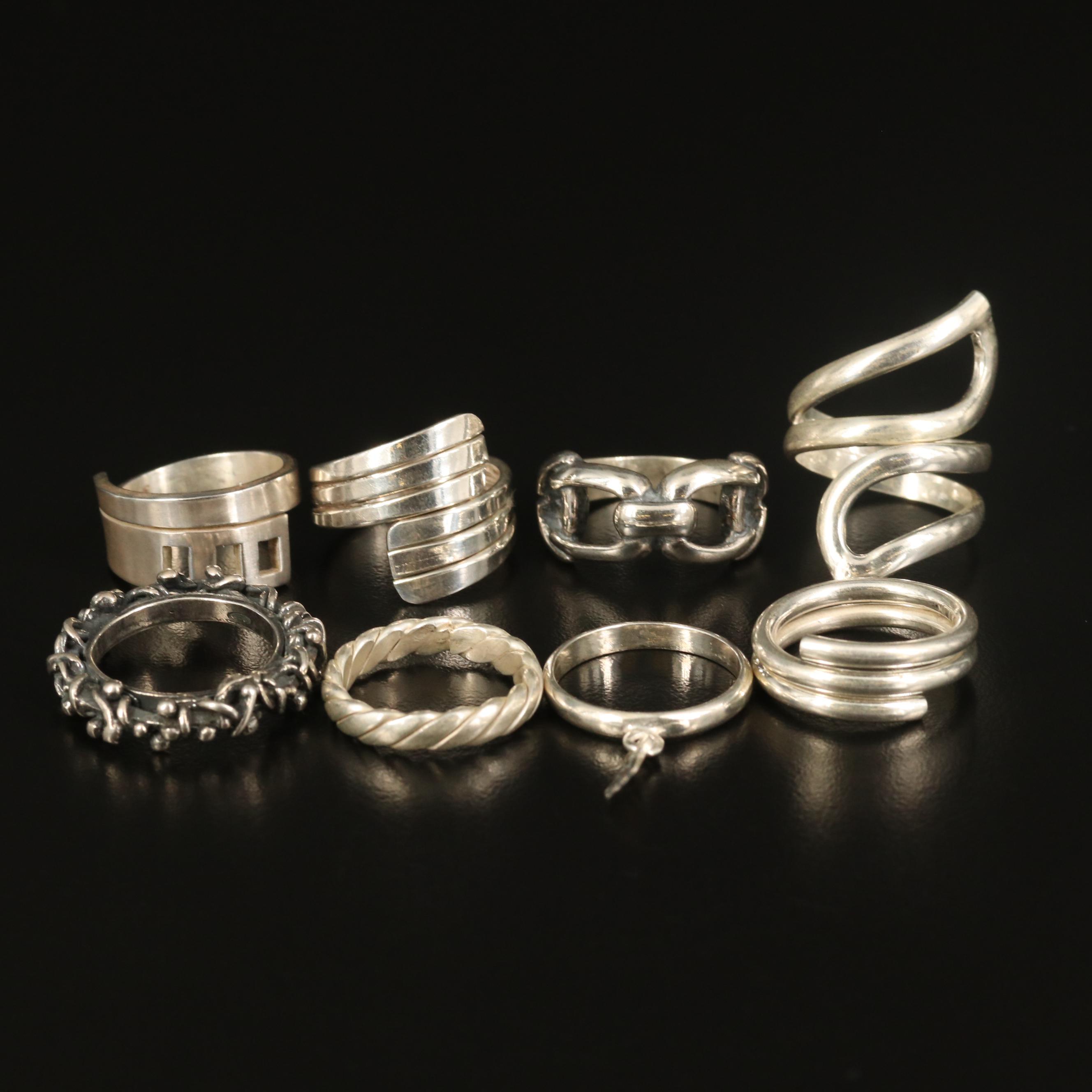 John Hardy Dot Sterling Silver Double Coil Ring | EBTH