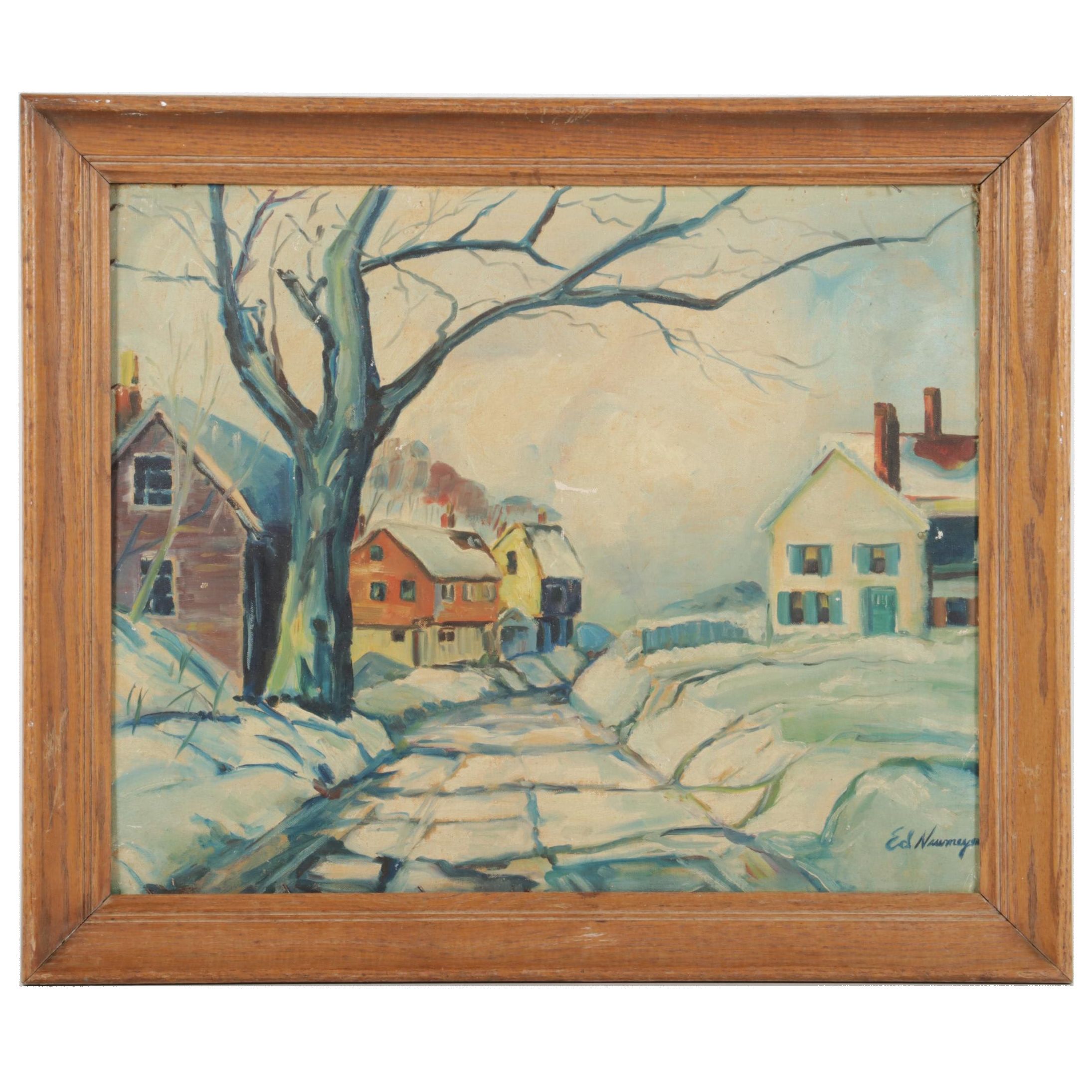 Jose Trujillo Landscape Oil Painting "The Road," 2019 | EBTH