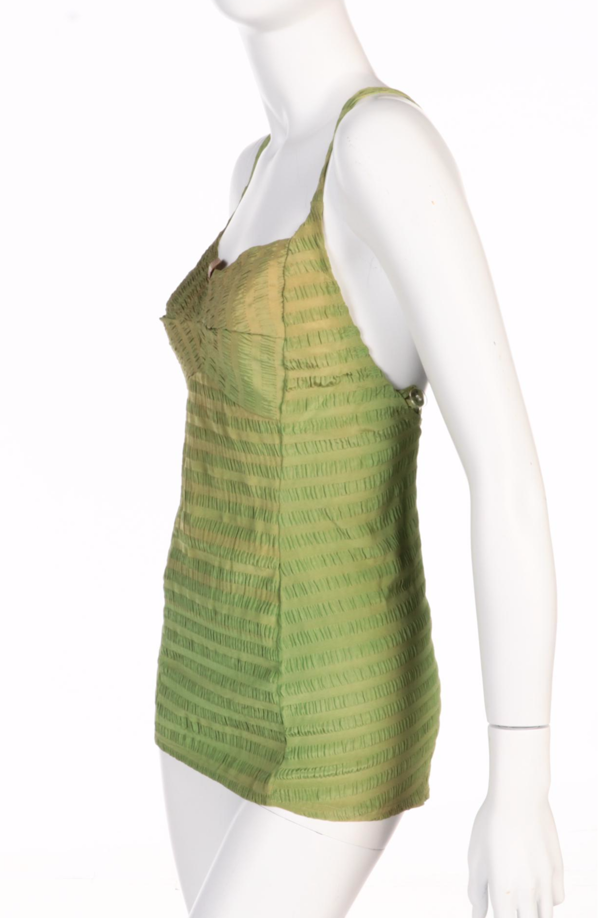 Smocked Green Sheath Bathing Suit | EBTH