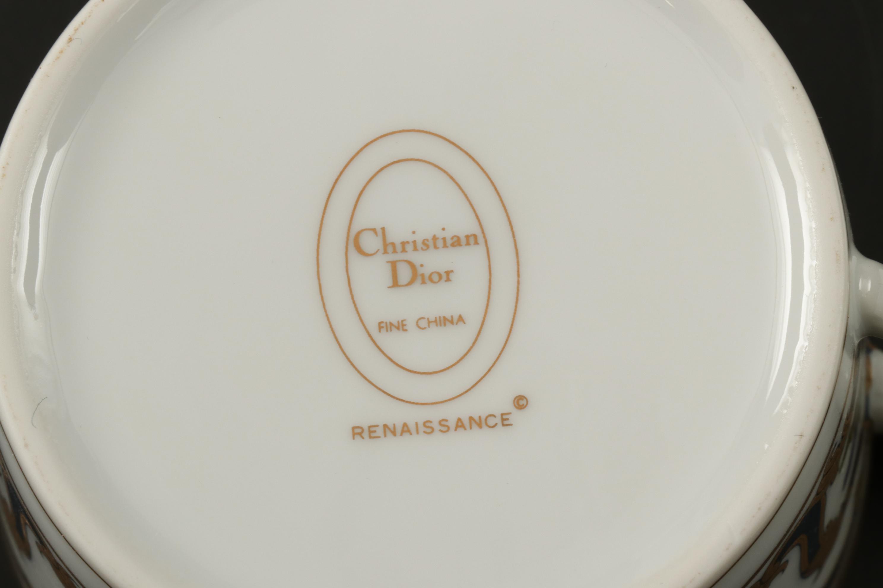 Christian Dior "Renaissance" Porcelain Tableware, 1990s | EBTH