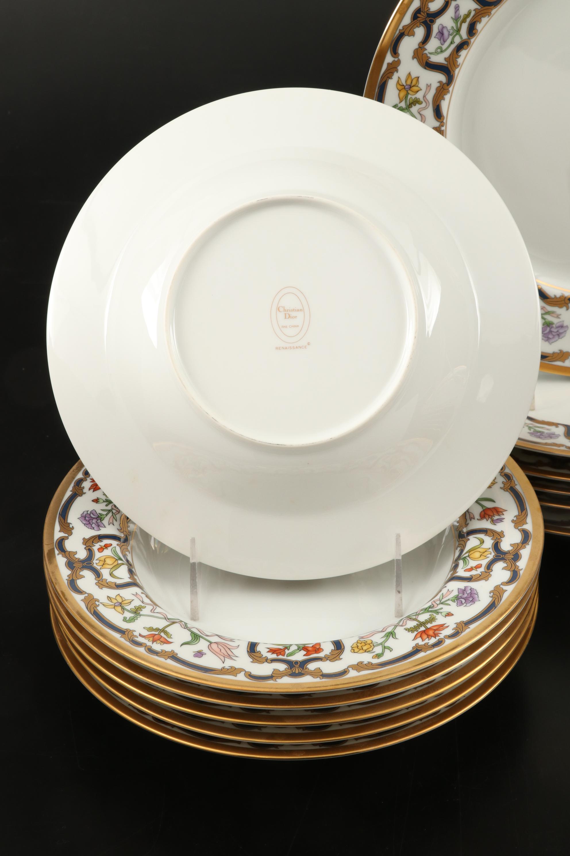 Christian Dior "Renaissance" Porcelain Tableware, 1990s | EBTH