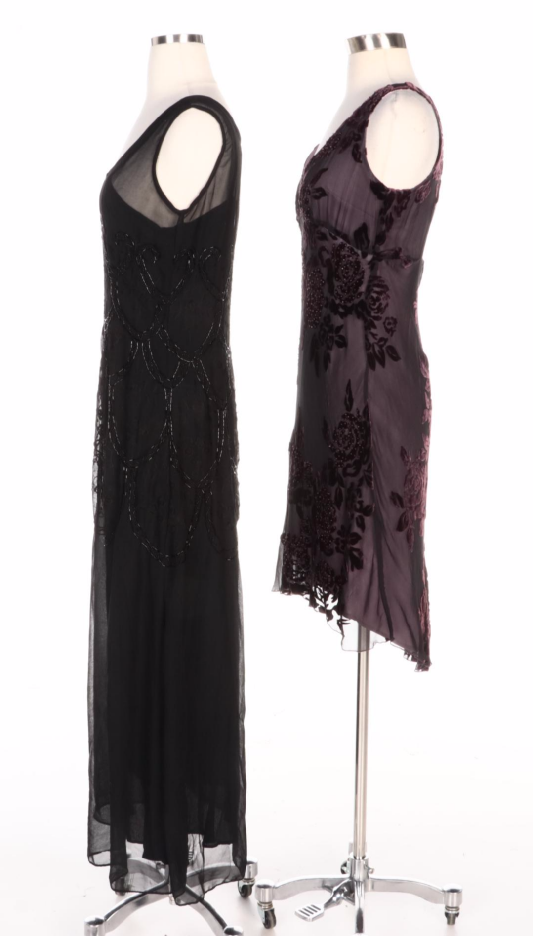 Robbie Bee Velvet Cocktail Dress and Nostalgia Beaded Evening Dress | EBTH