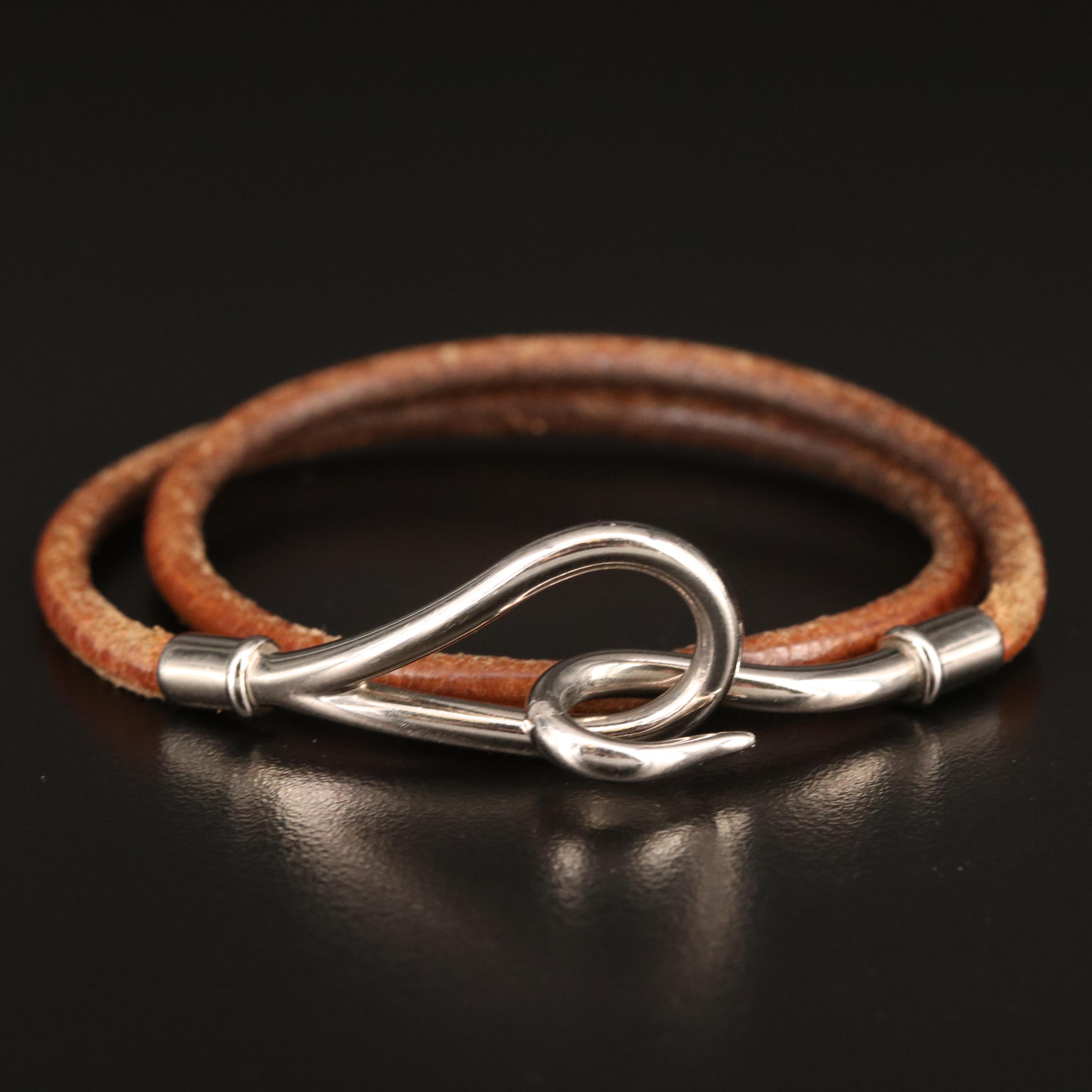 Hermès Jumbo Hook Double Wrap Bracelet | EBTH