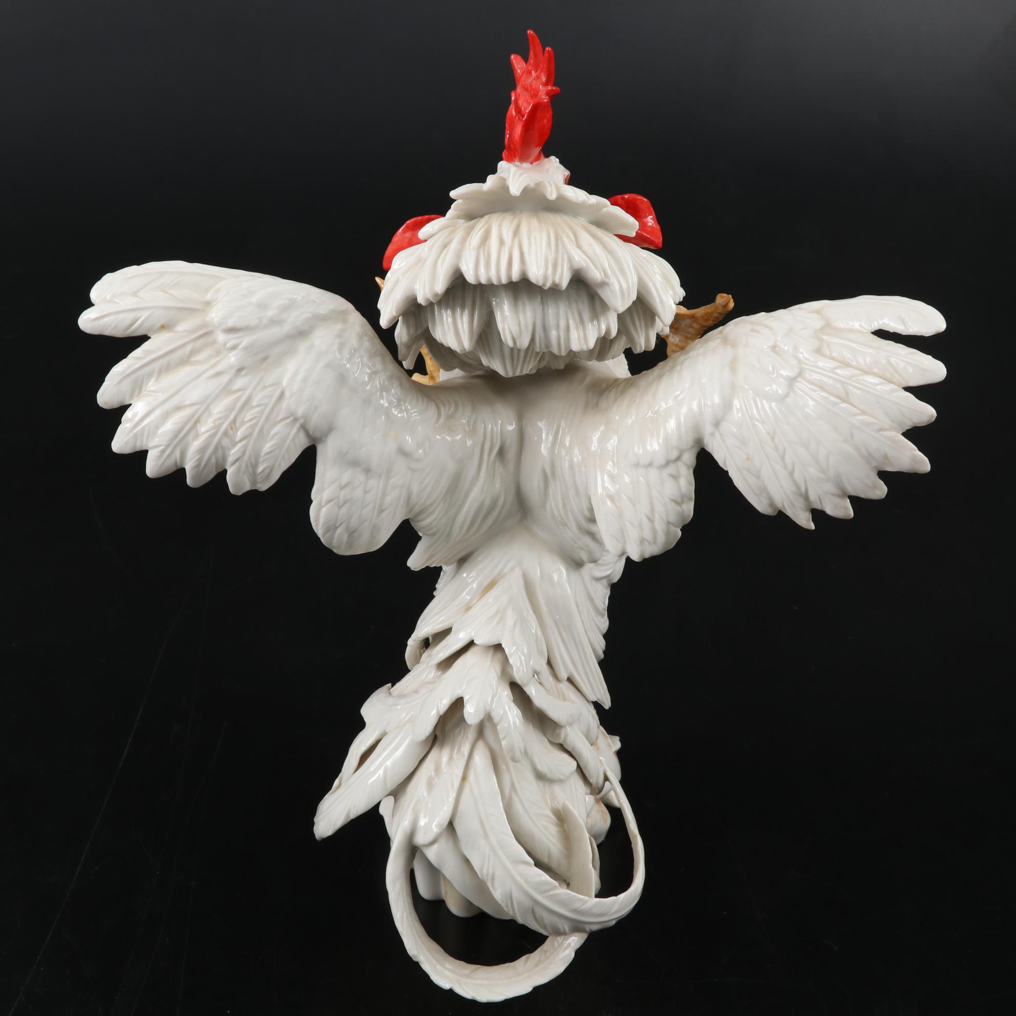 Spanish Algora Porcelain Fighting Cocks Figurines, Mid to Late 20th ...