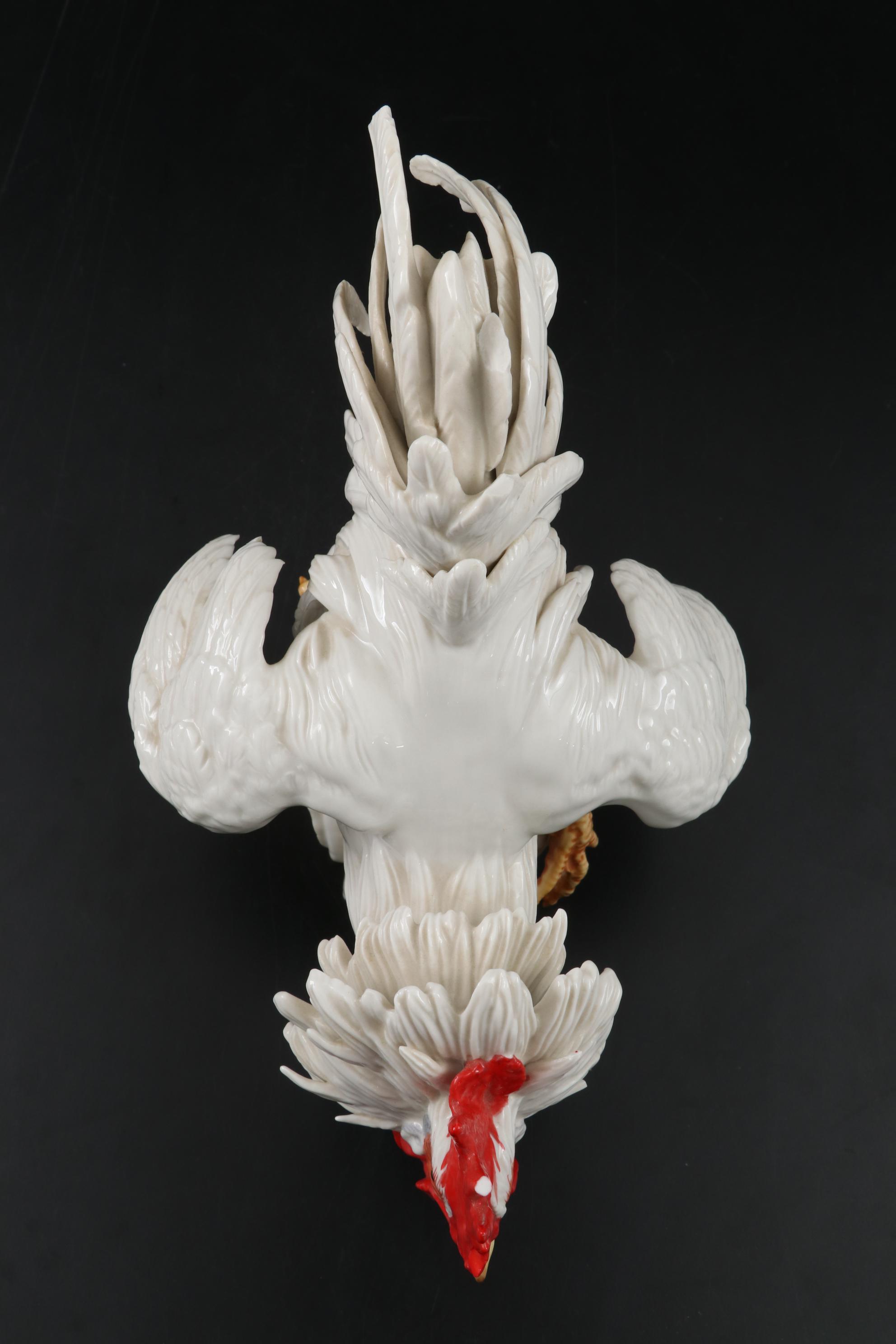 Spanish Algora Porcelain Fighting Cocks Figurines, Mid to Late 20th ...
