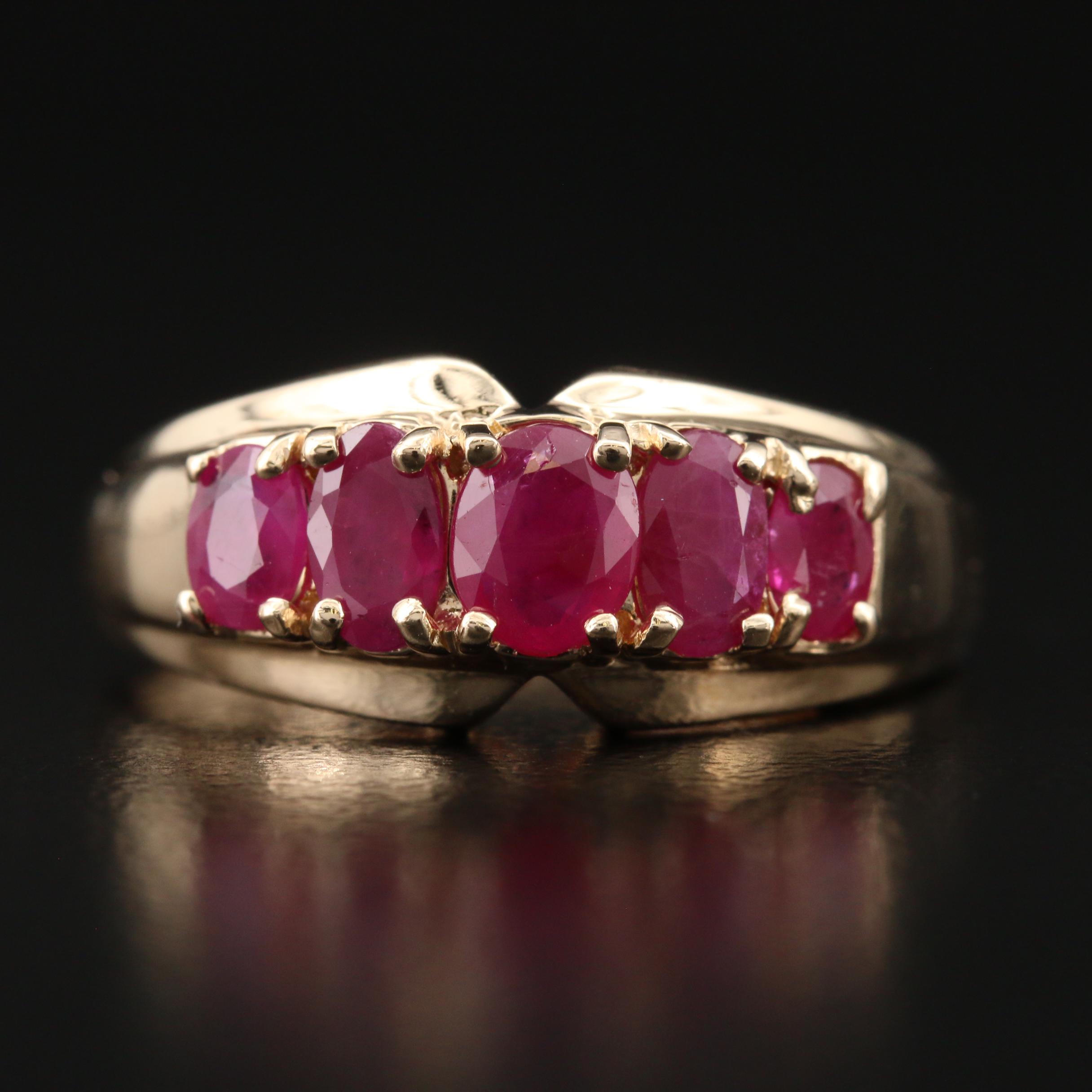 Sterling Opal and Ruby Ring | EBTH