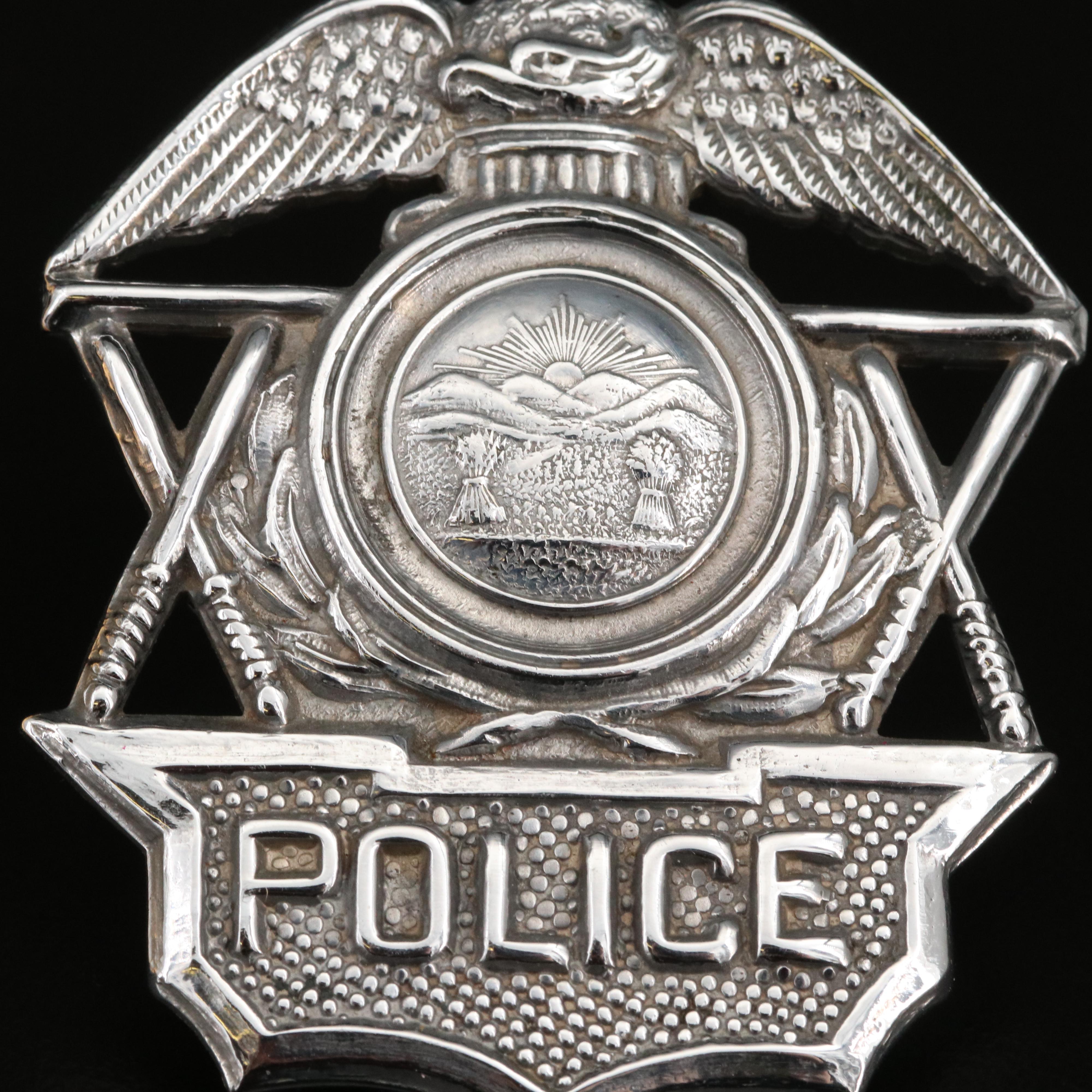 Enamel Pinkerton Security Badge and Police Badge | EBTH