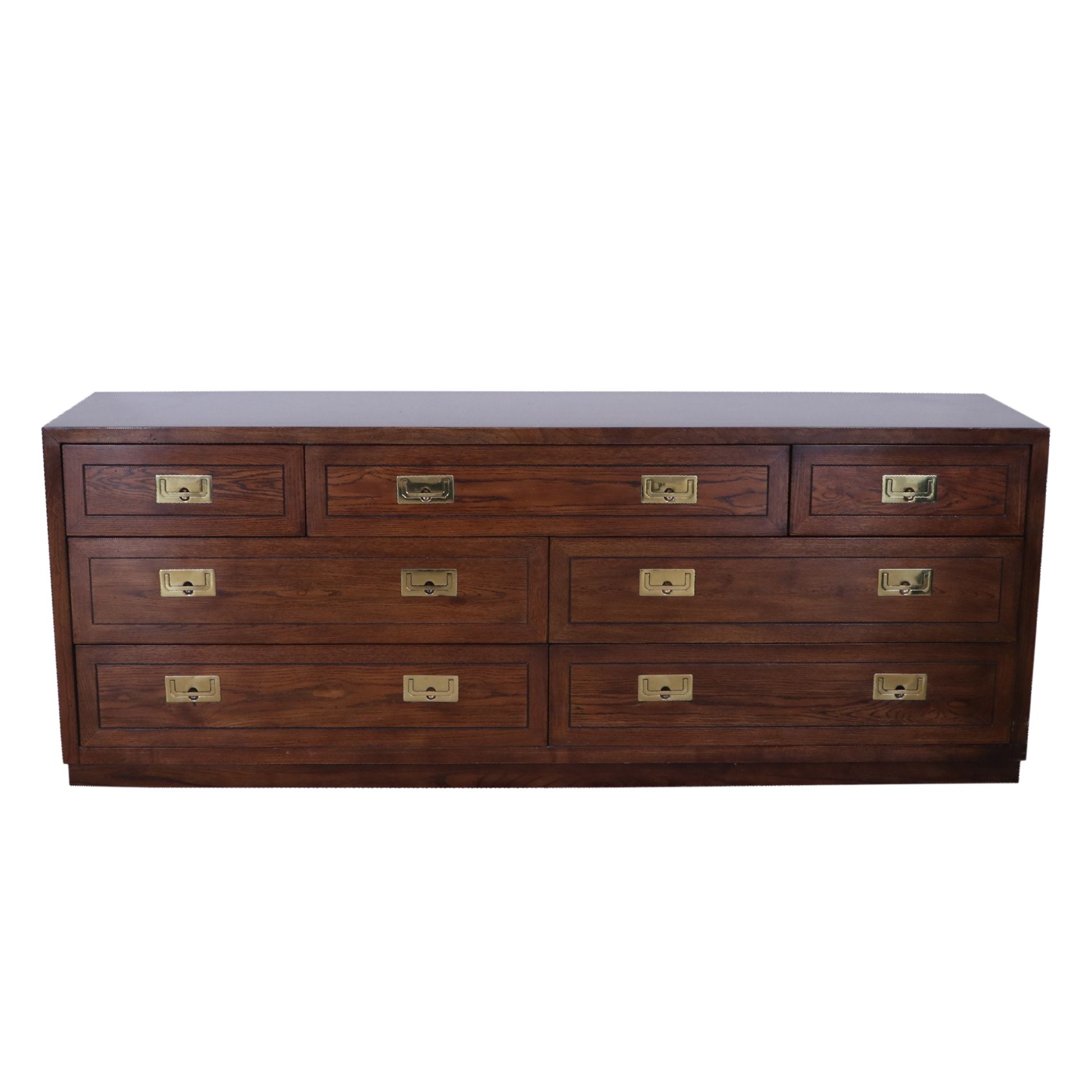 Henredon Scene One Campaign Style Seven-Drawer Dresser, Late 20th C. | EBTH