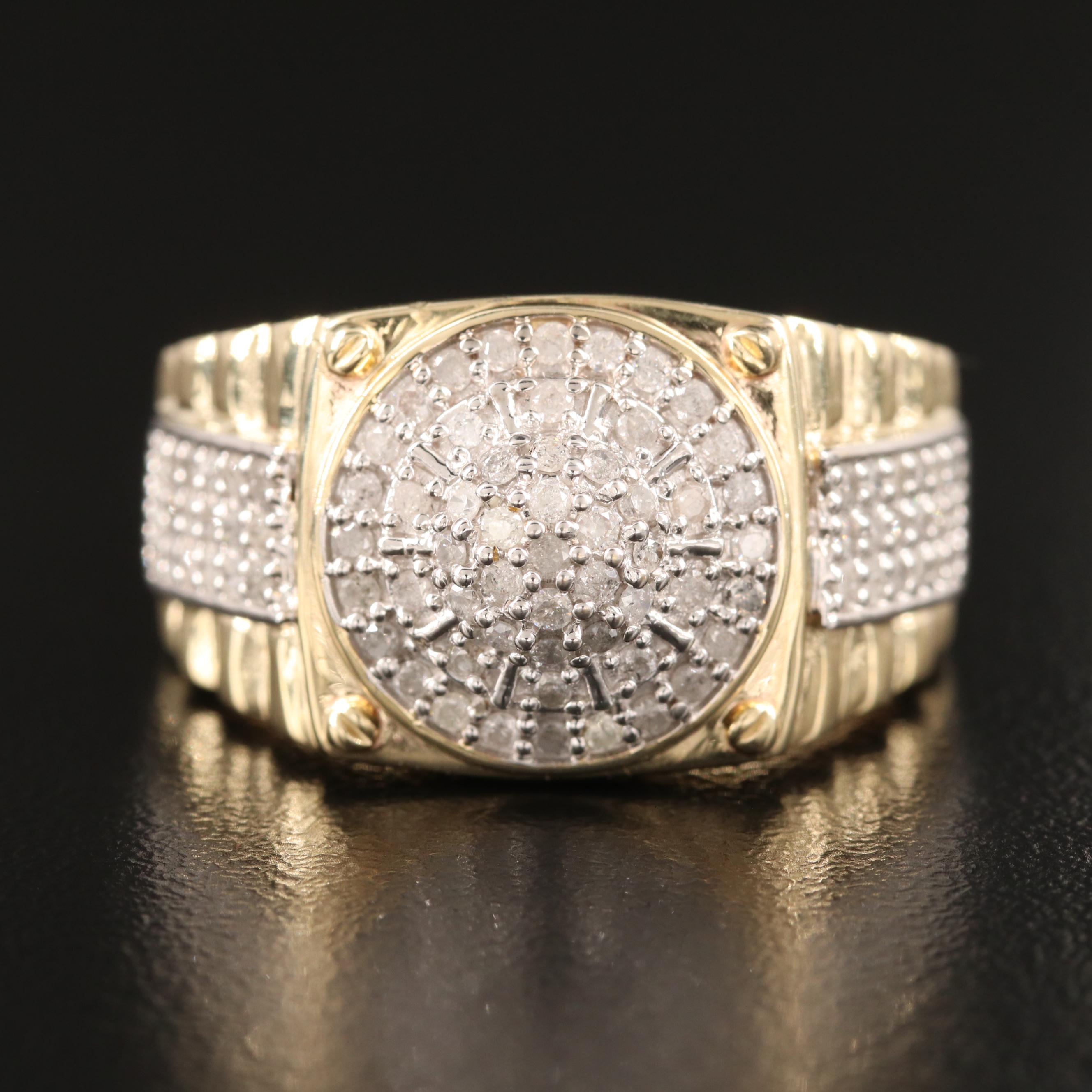 10K Yellow Gold Diamond Ring | EBTH
