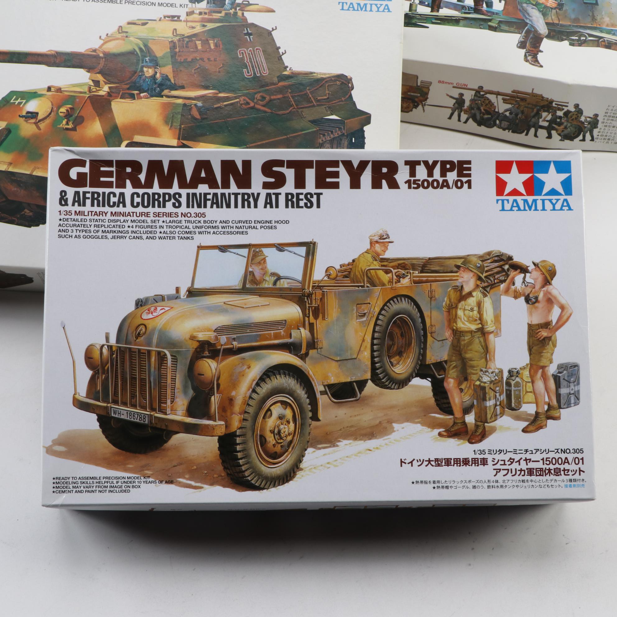 Tamiya Unassembled WWII German Military Vehicle Model Kits | EBTH