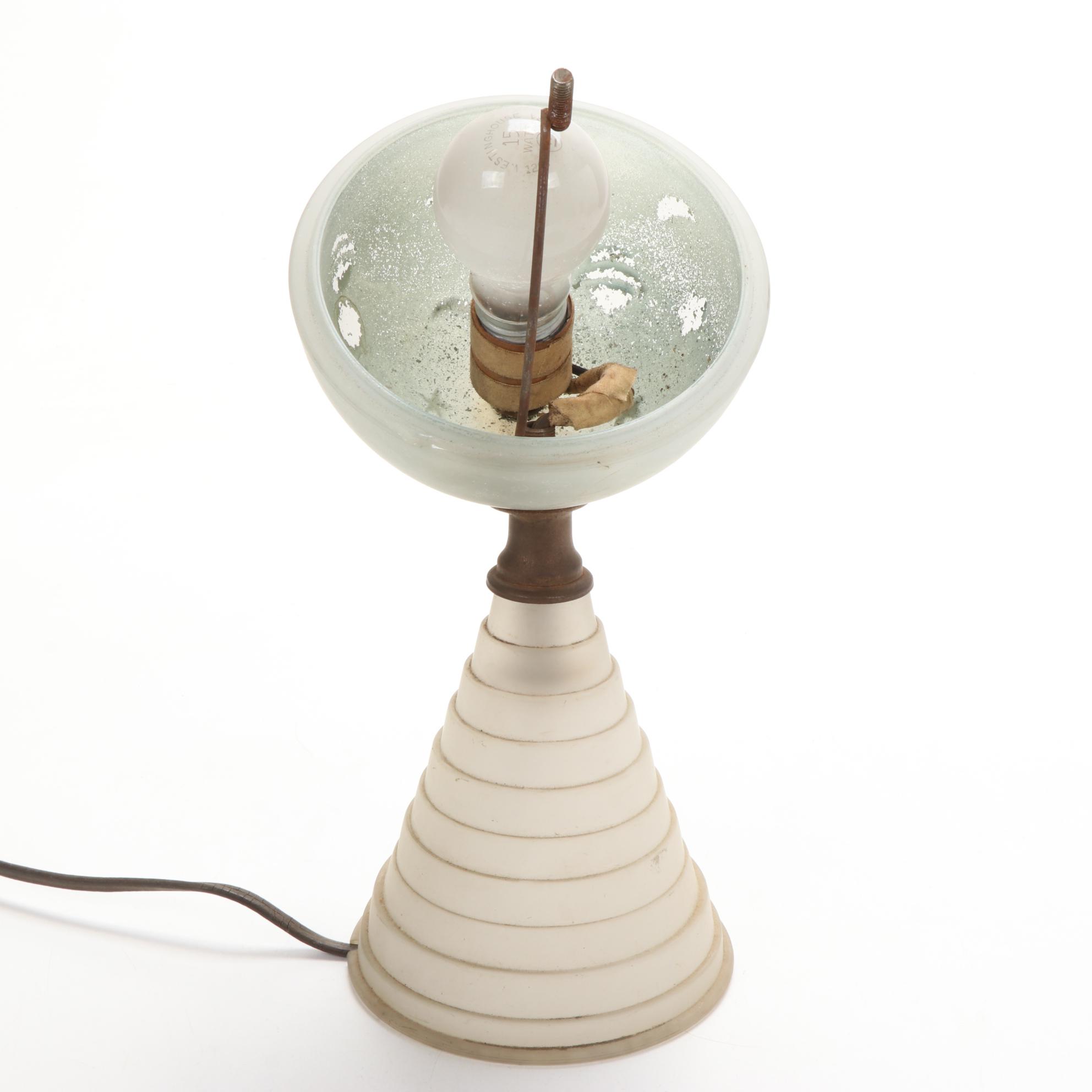 Houze Glass Art Deco New York's 1939 World's Fair Frosted Glass Saturn ...