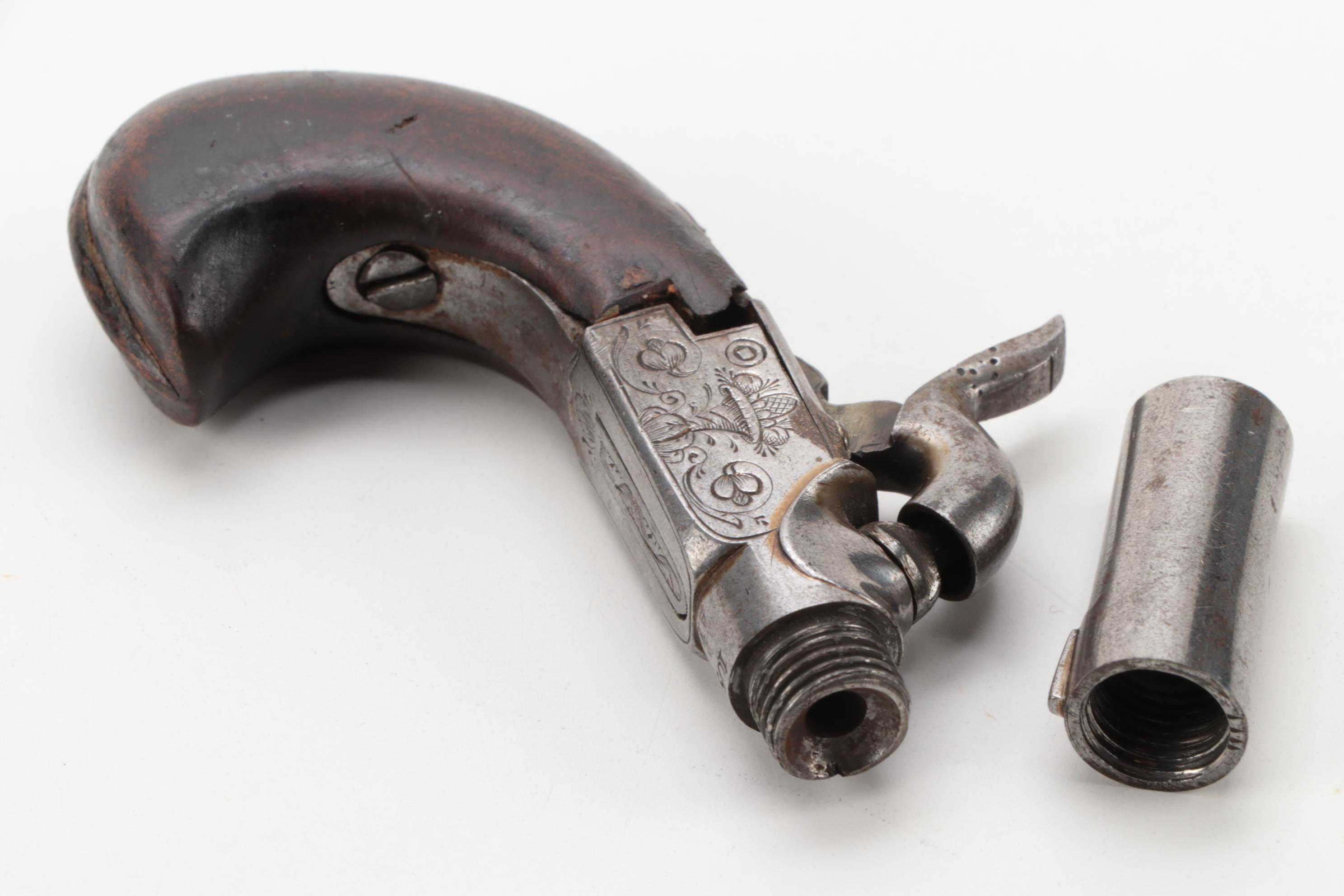 Antique Single Shot Percussion Cap Pistol | EBTH