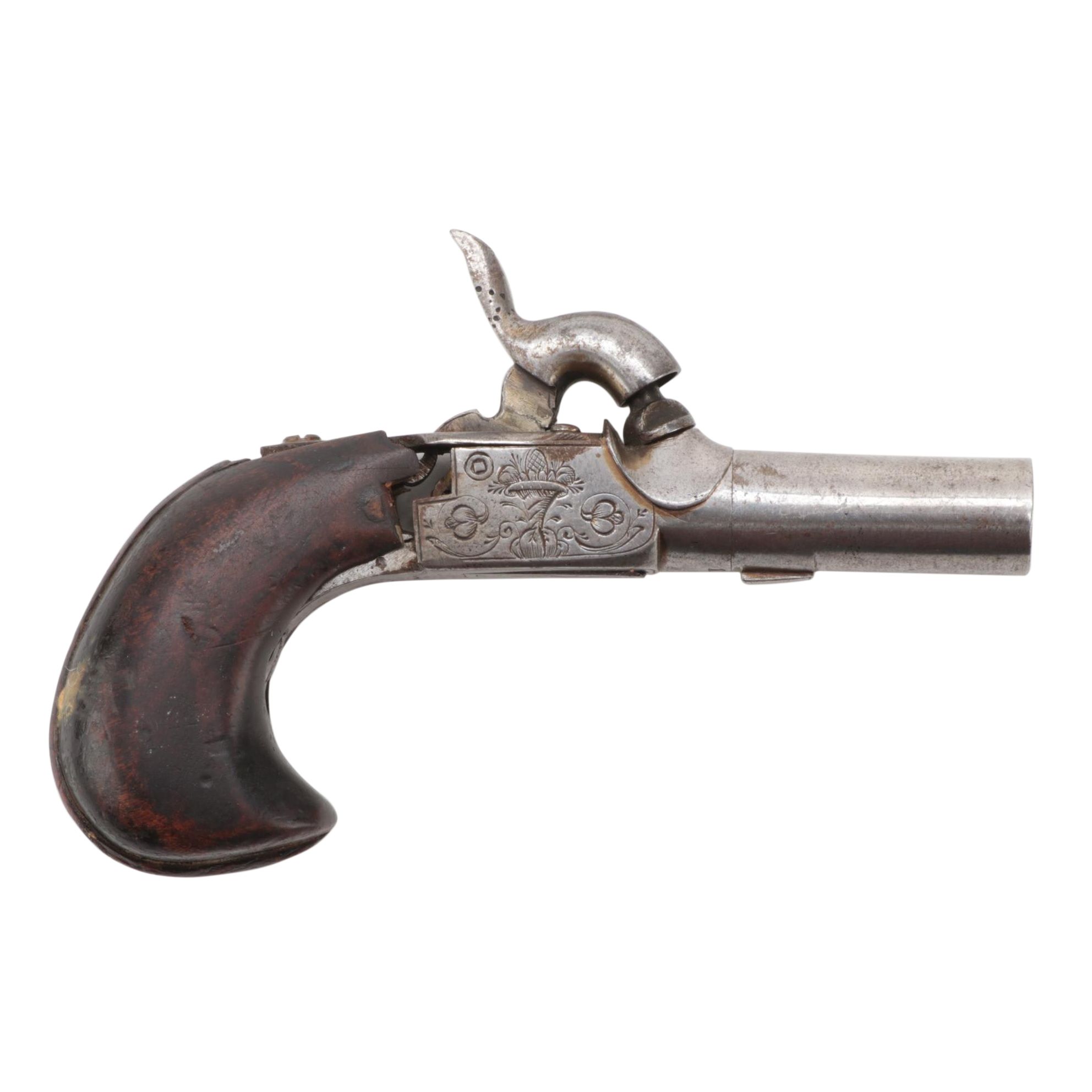 Antique Single Shot Percussion Cap Pistol | EBTH