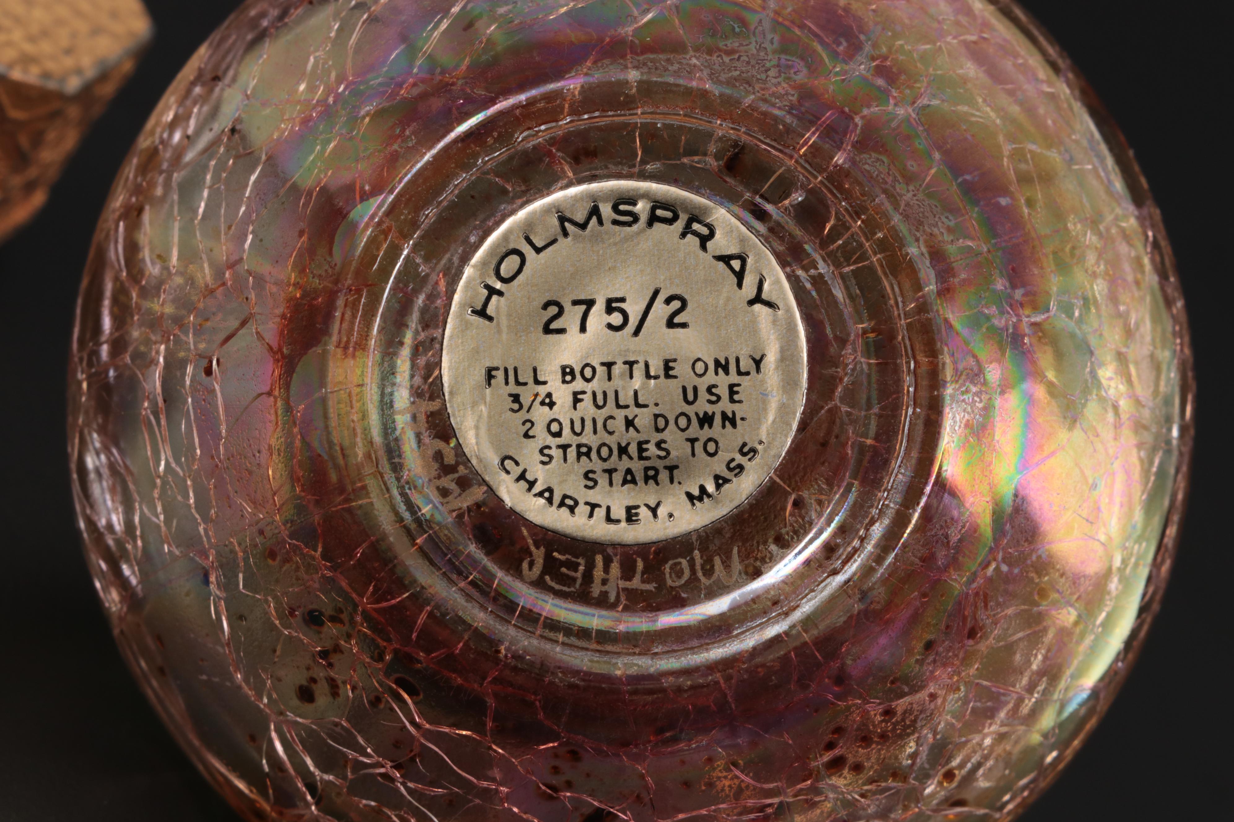 Py-Ra-Lin Ivory Vanity Mirror with Glass and Ceramic Perfume Bottles ...