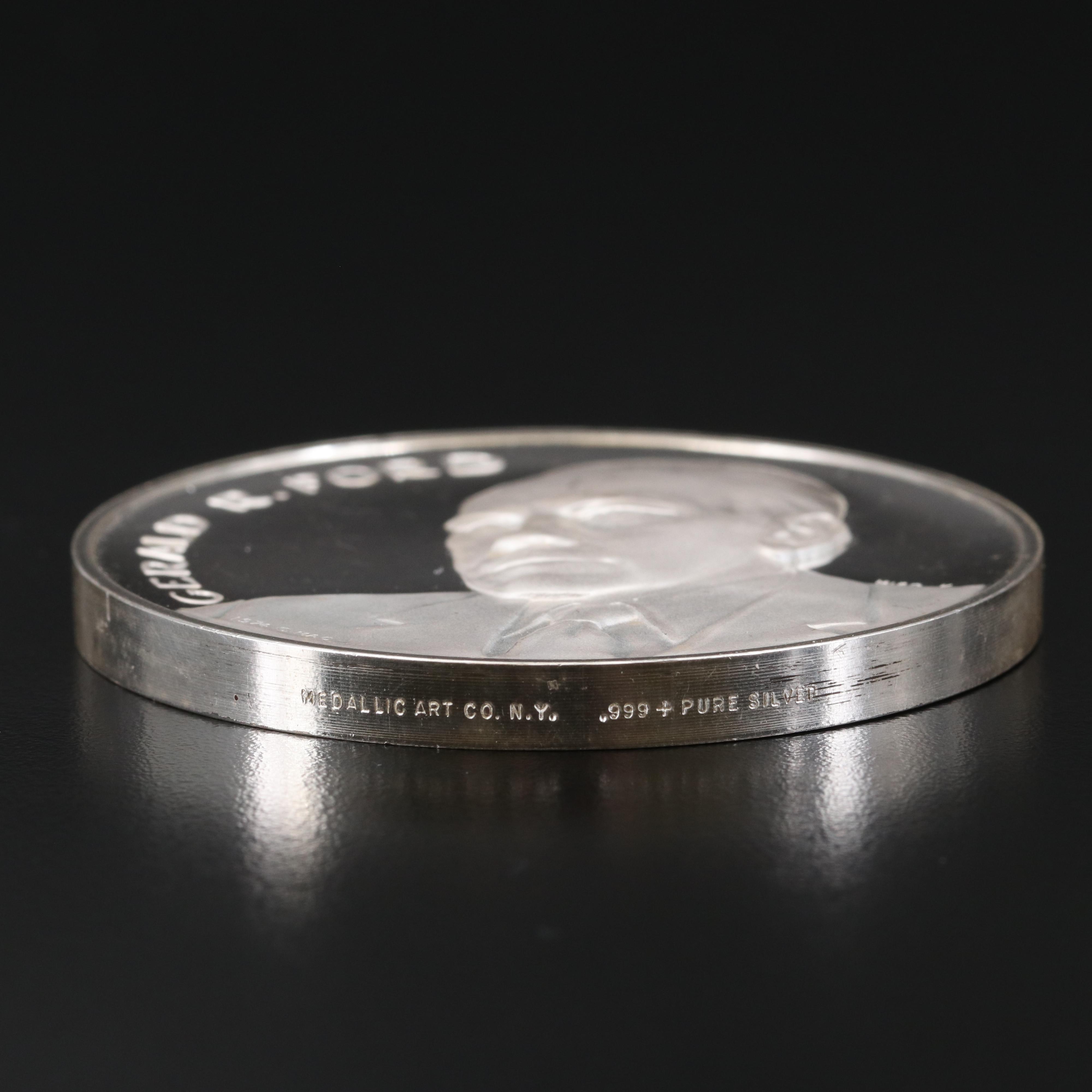 .999 Fine Silver Gerald R. Ford Inauguration Medal, 1974 | EBTH