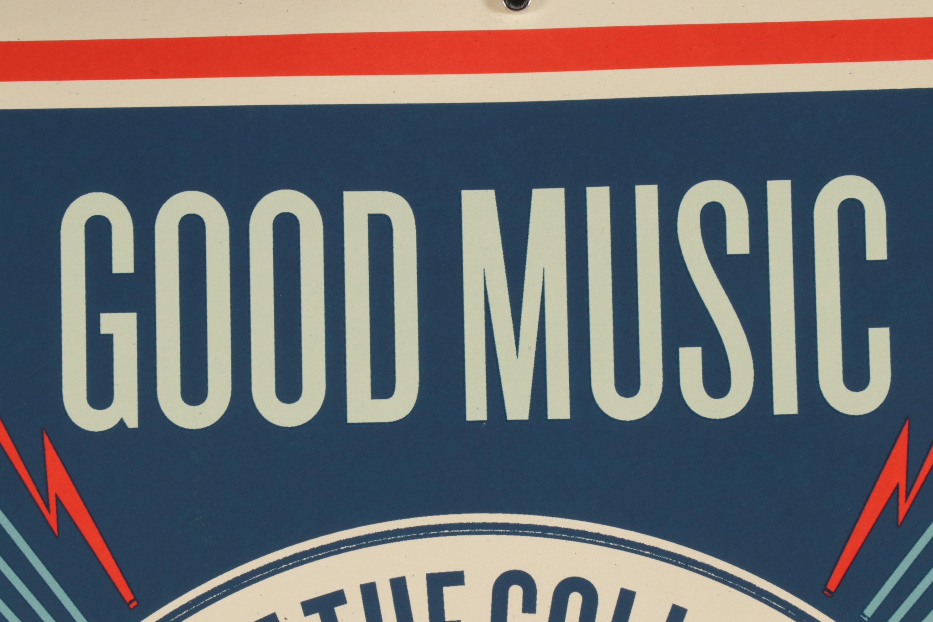 Shepard Fairey Poster "Good Music To Avert The Collapse Of American ...