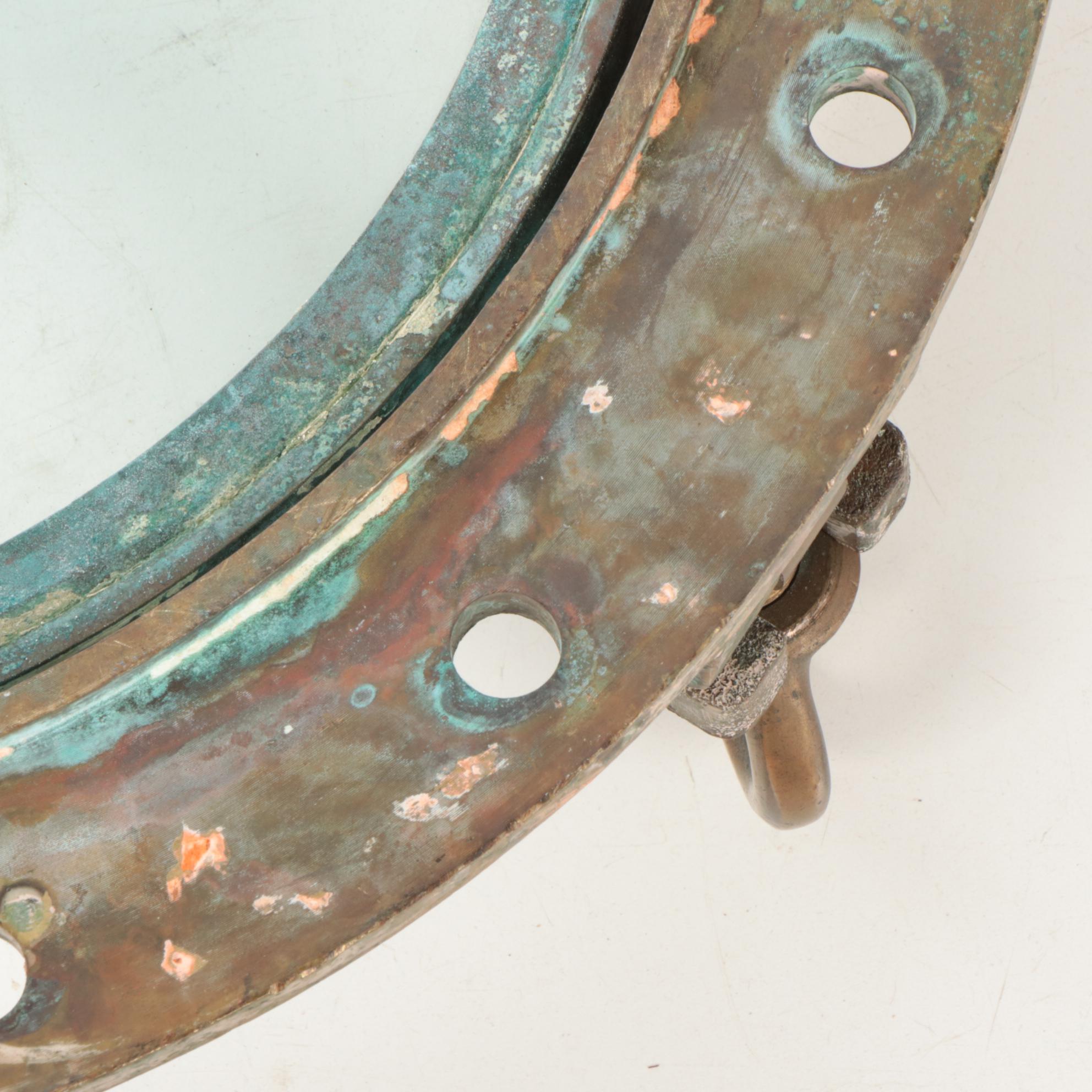 Brass Armourplate Glass Nautical Porthole Window | EBTH