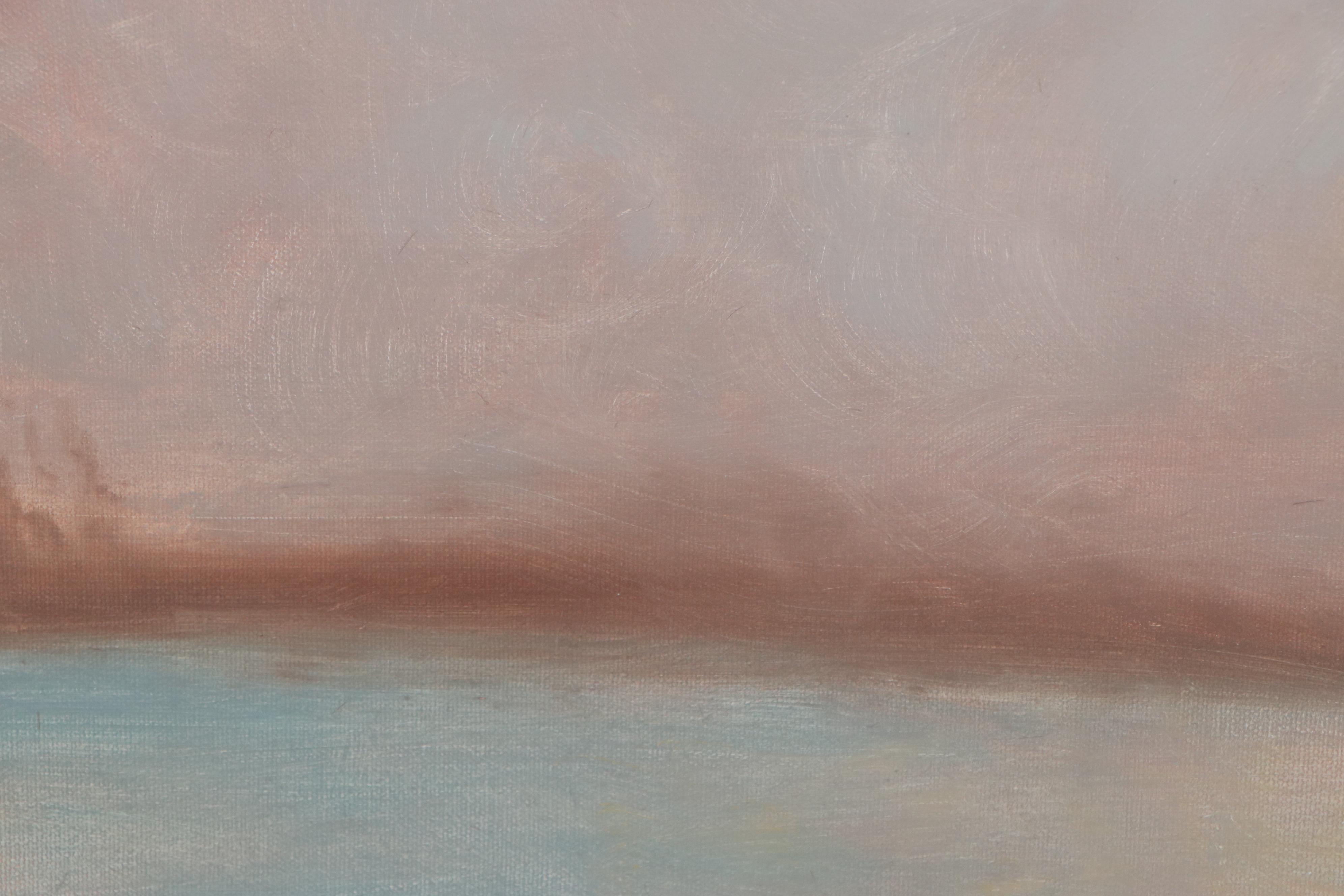 Rebecca Ison Atmospheric Abstract Landscape Oil Painting | EBTH