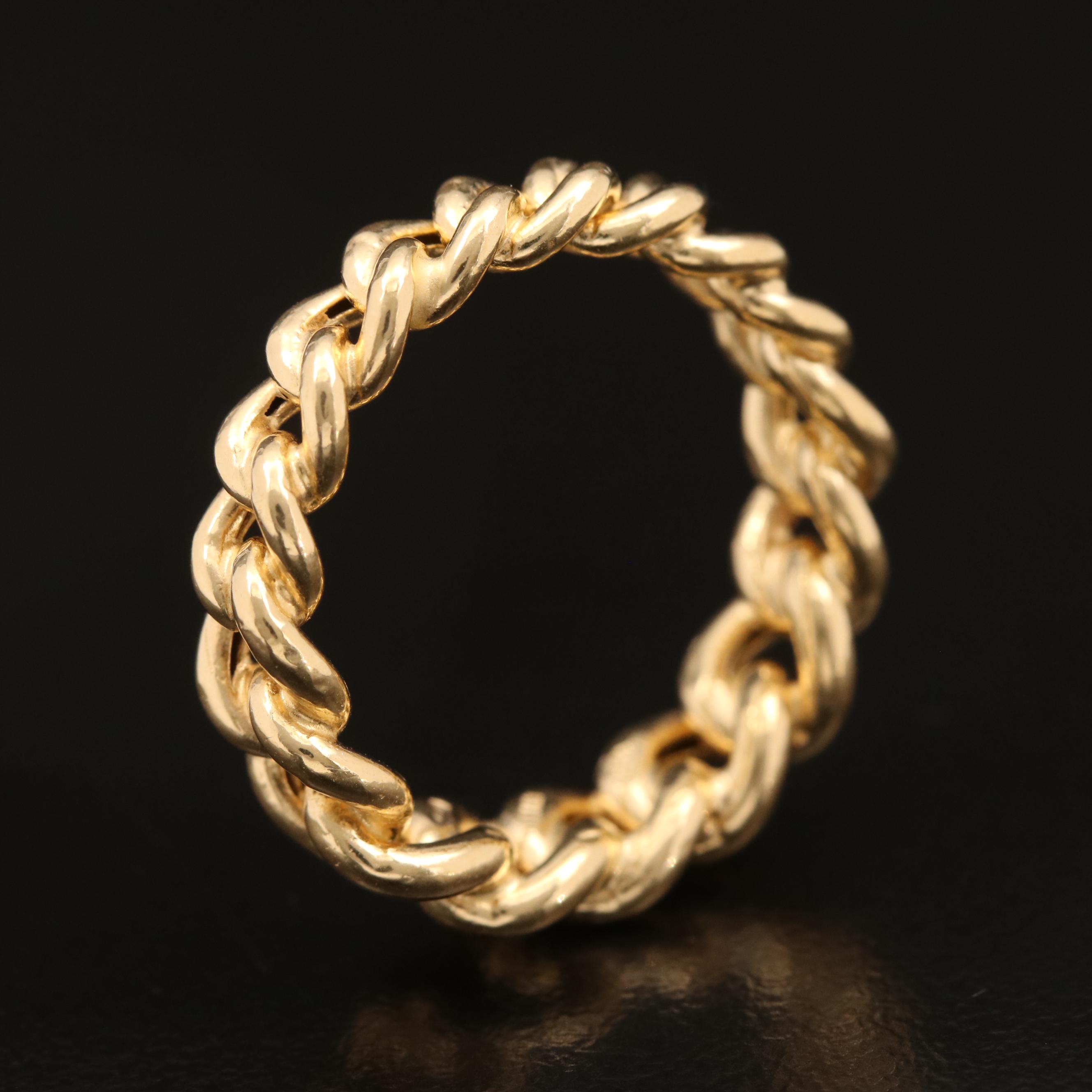 Italian Golden Clef International 14K Curb Link Band | EBTH