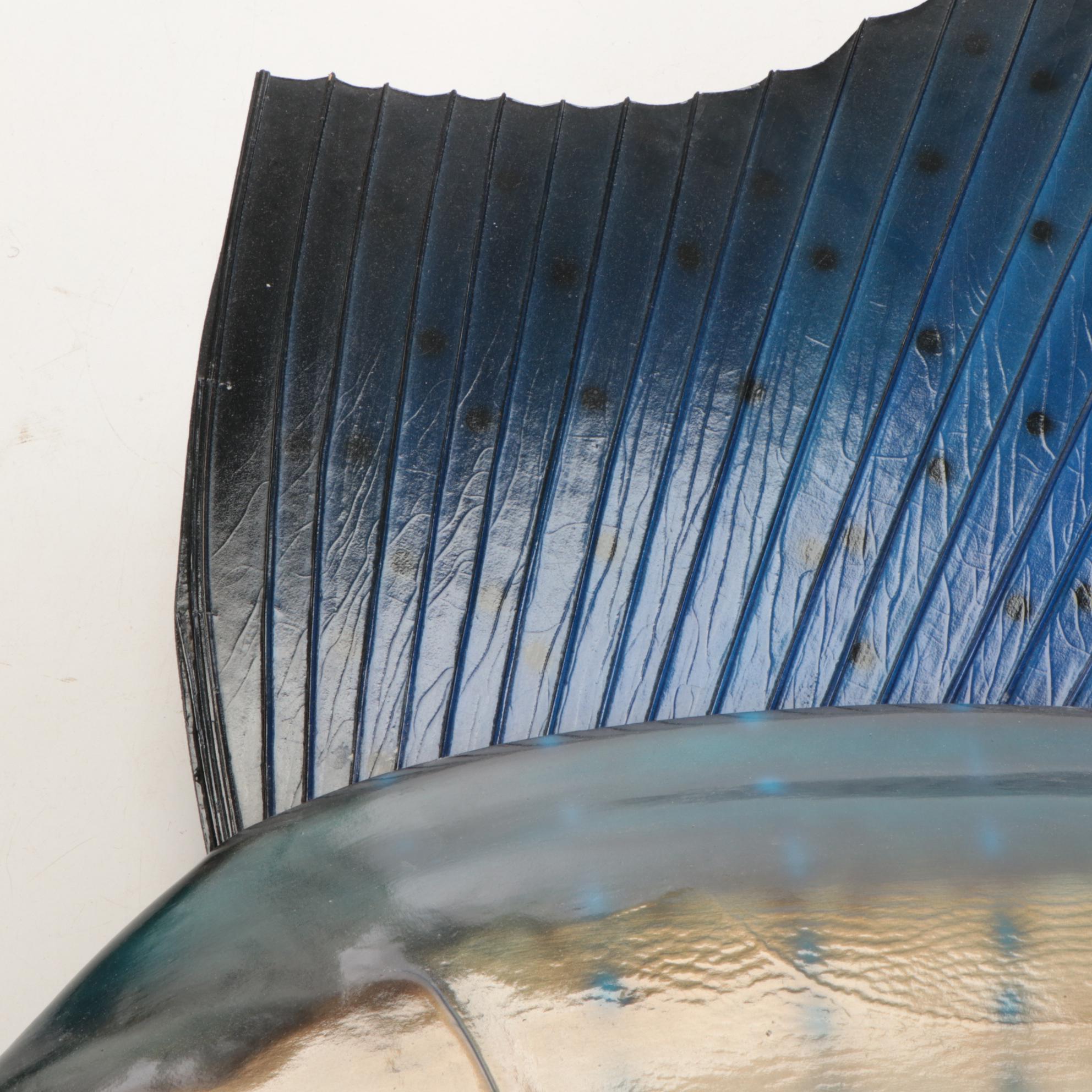 Blue Sailfish Fiberglass Fish Wall Mount | EBTH