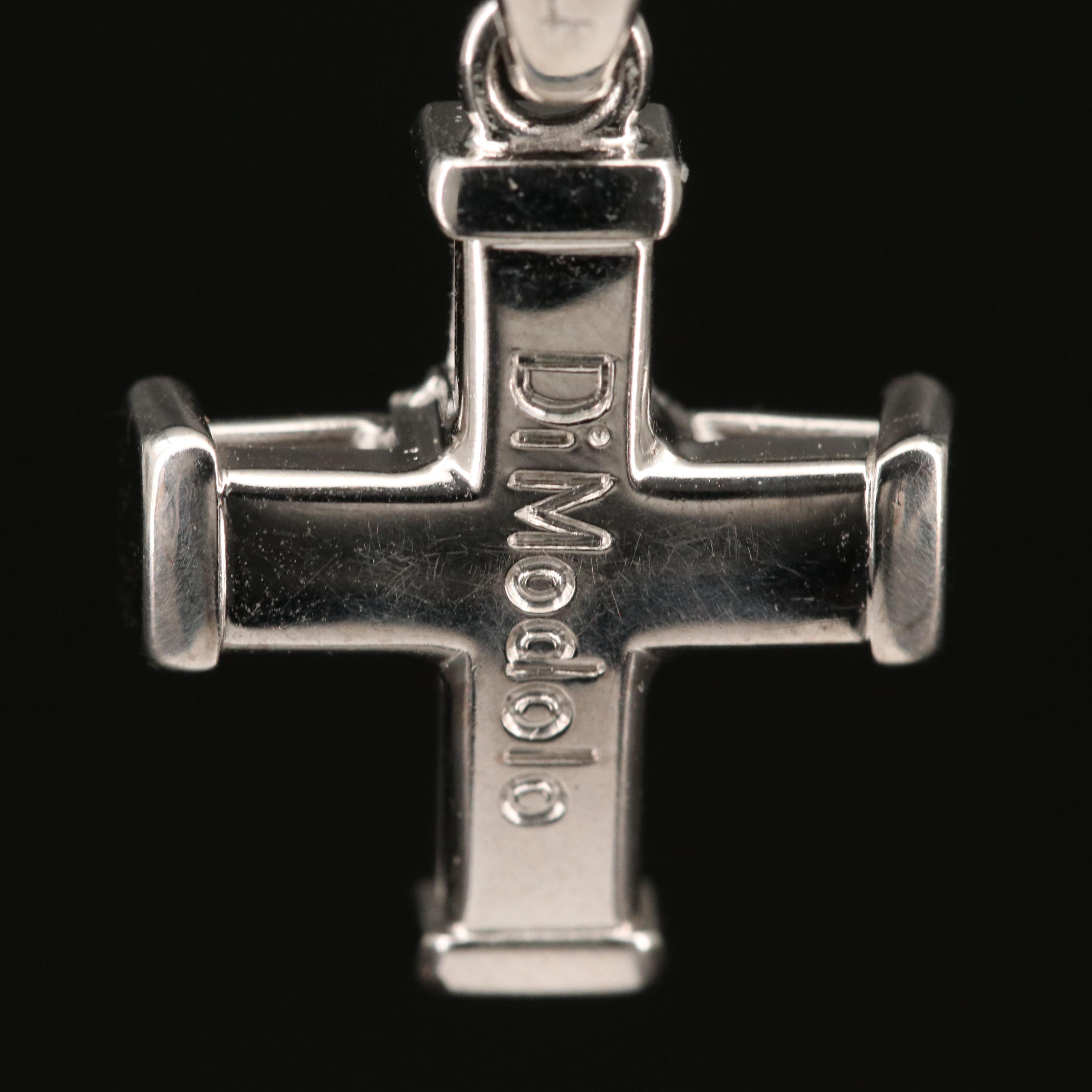 Italian Di Modolo 18K Gold Diamond Cross Pendant | EBTH