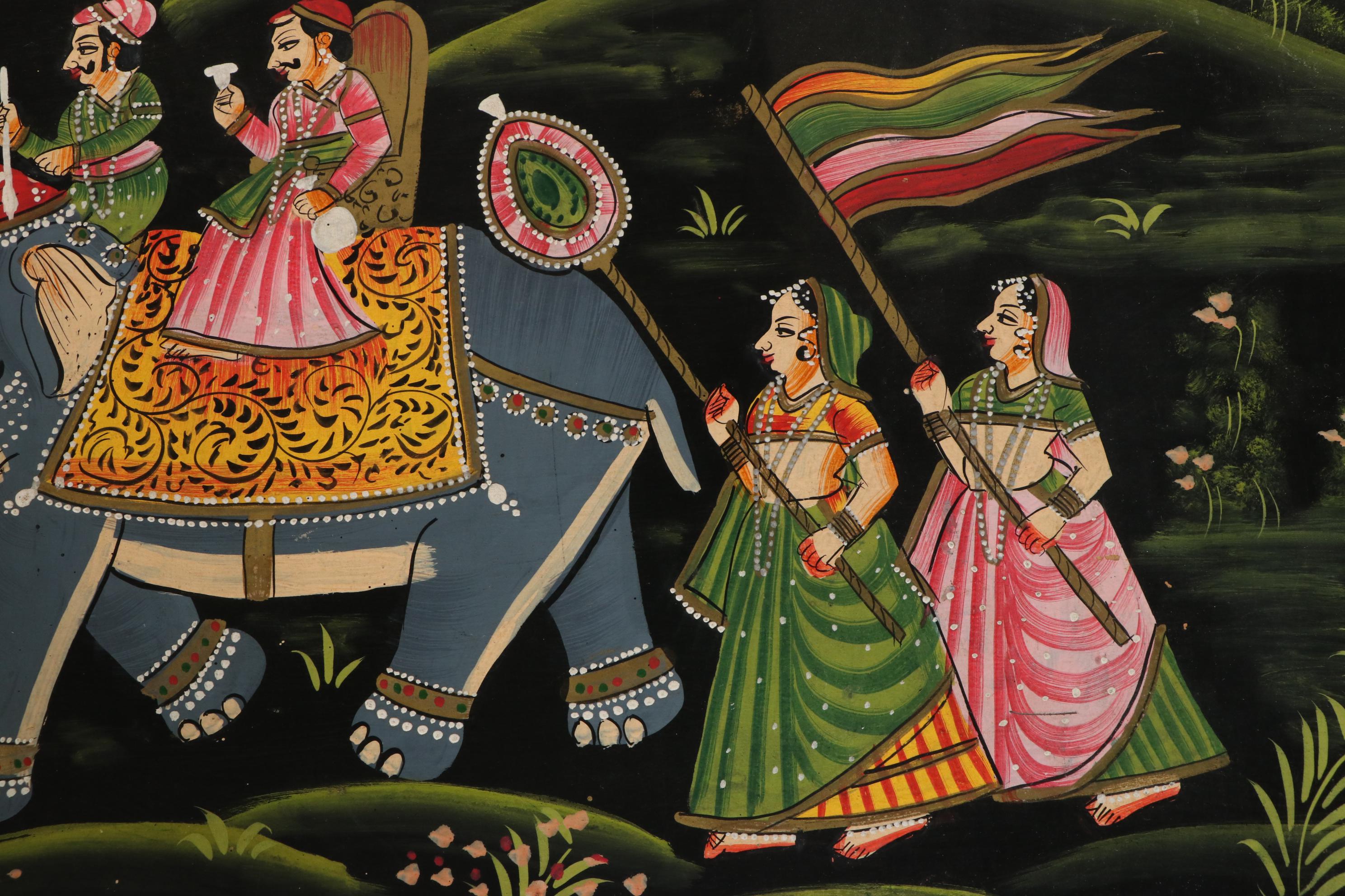 Rajasthani Style Paint-Decorated Folding Table | EBTH