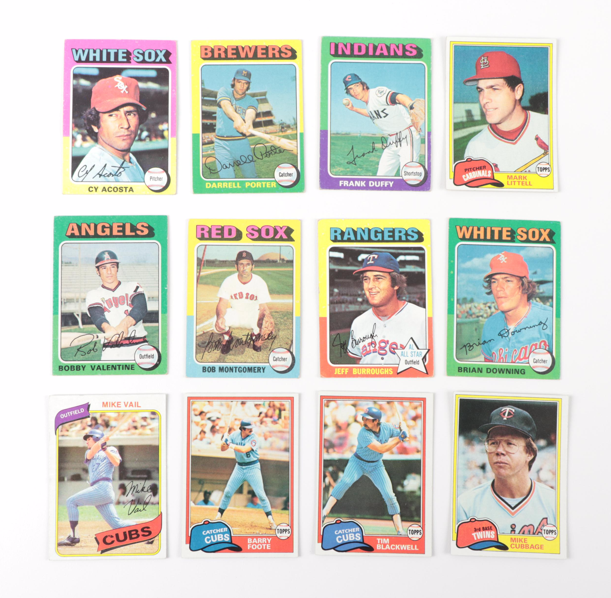1970s-1980s Topps Baseball Cards with Stars and Rickey Henderson Rookie ...
