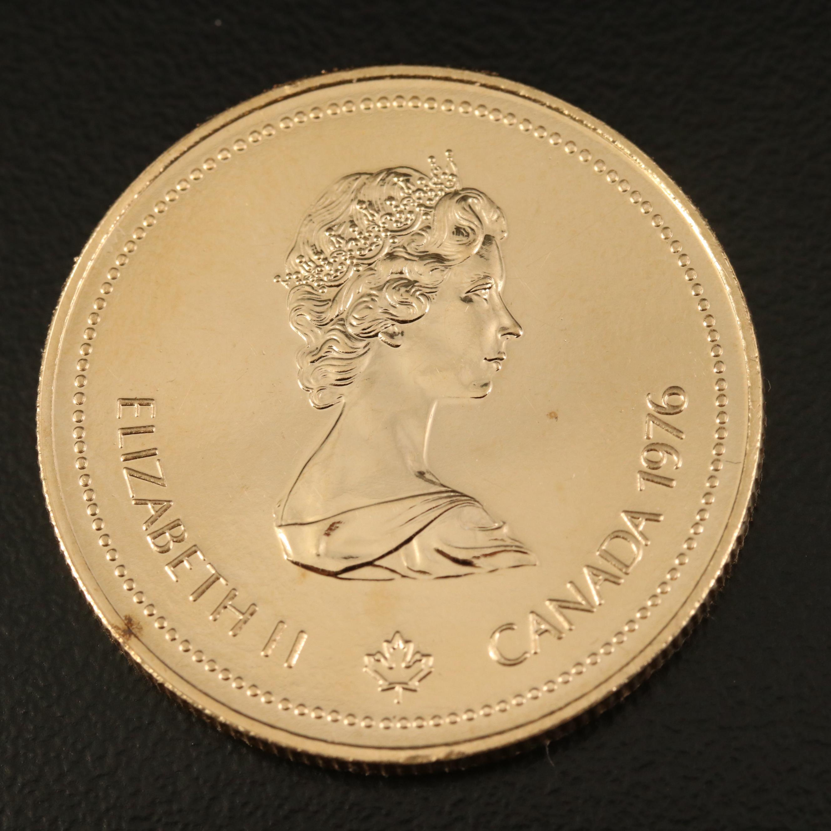 1976 Canada Commemorative Olympics 100-Dollar Gold Coin | EBTH