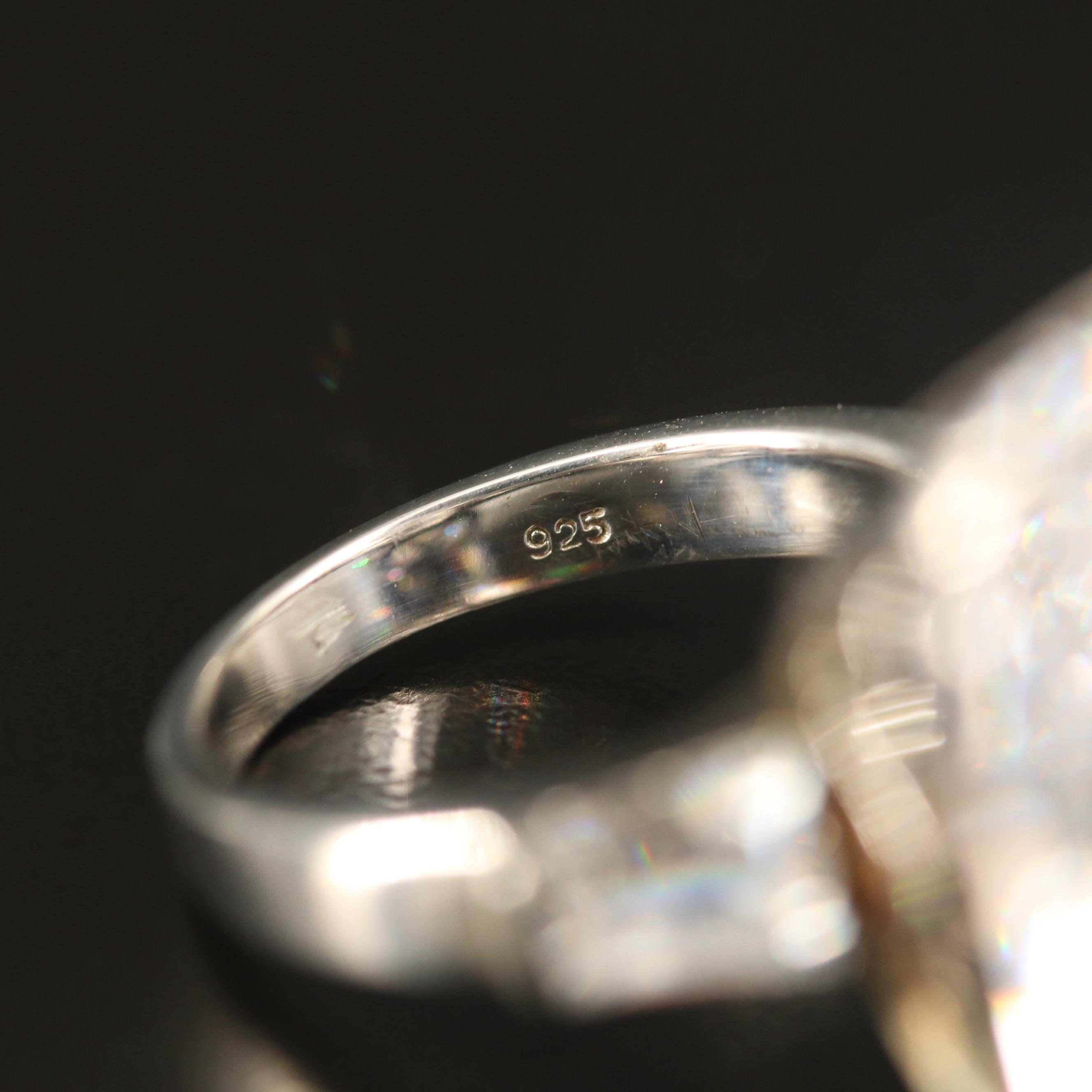 Stauer Sterling Cubic Zirconia Statement Ring | EBTH