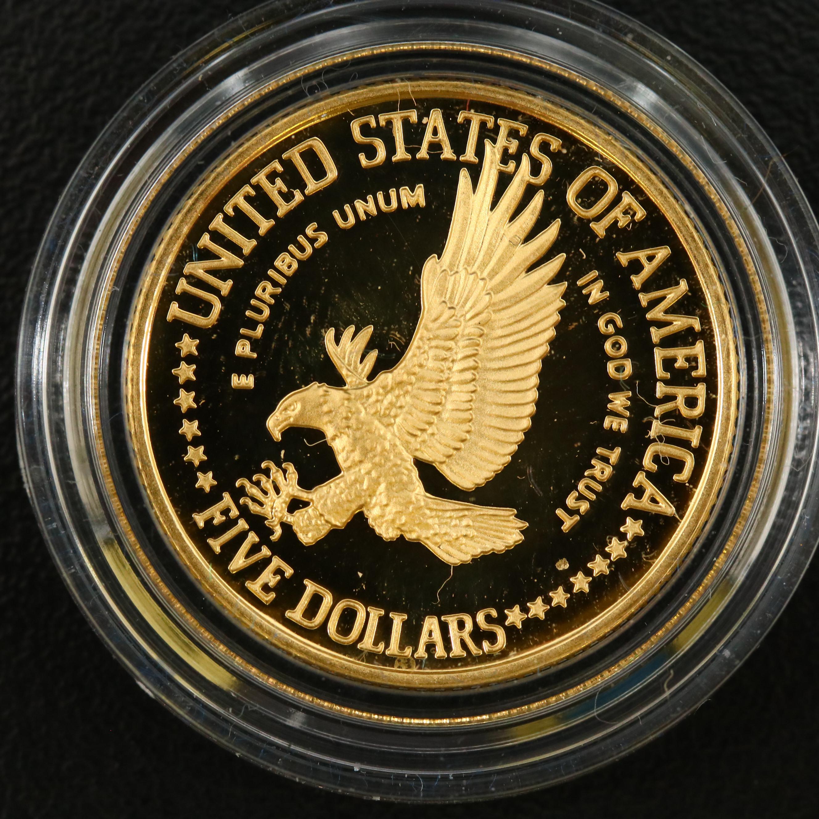 1986 Statue of Liberty Proof $5 Gold Commemorative Coin | EBTH