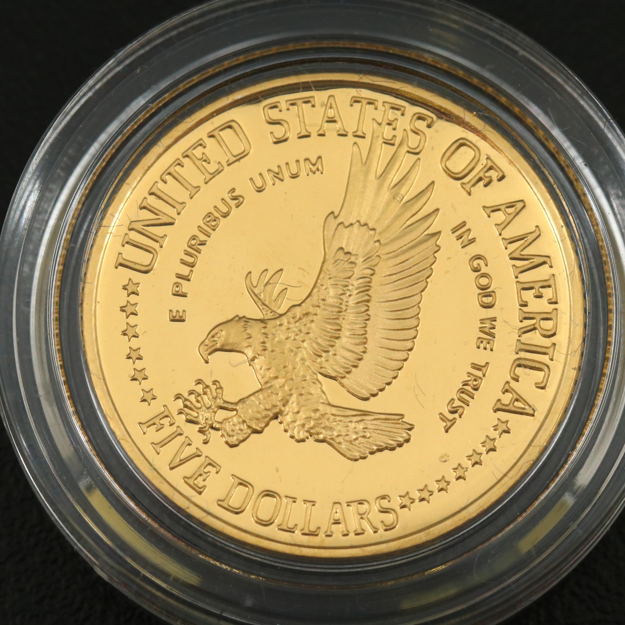 1986 Statue of Liberty Proof $5 Gold Commemorative Coin | EBTH